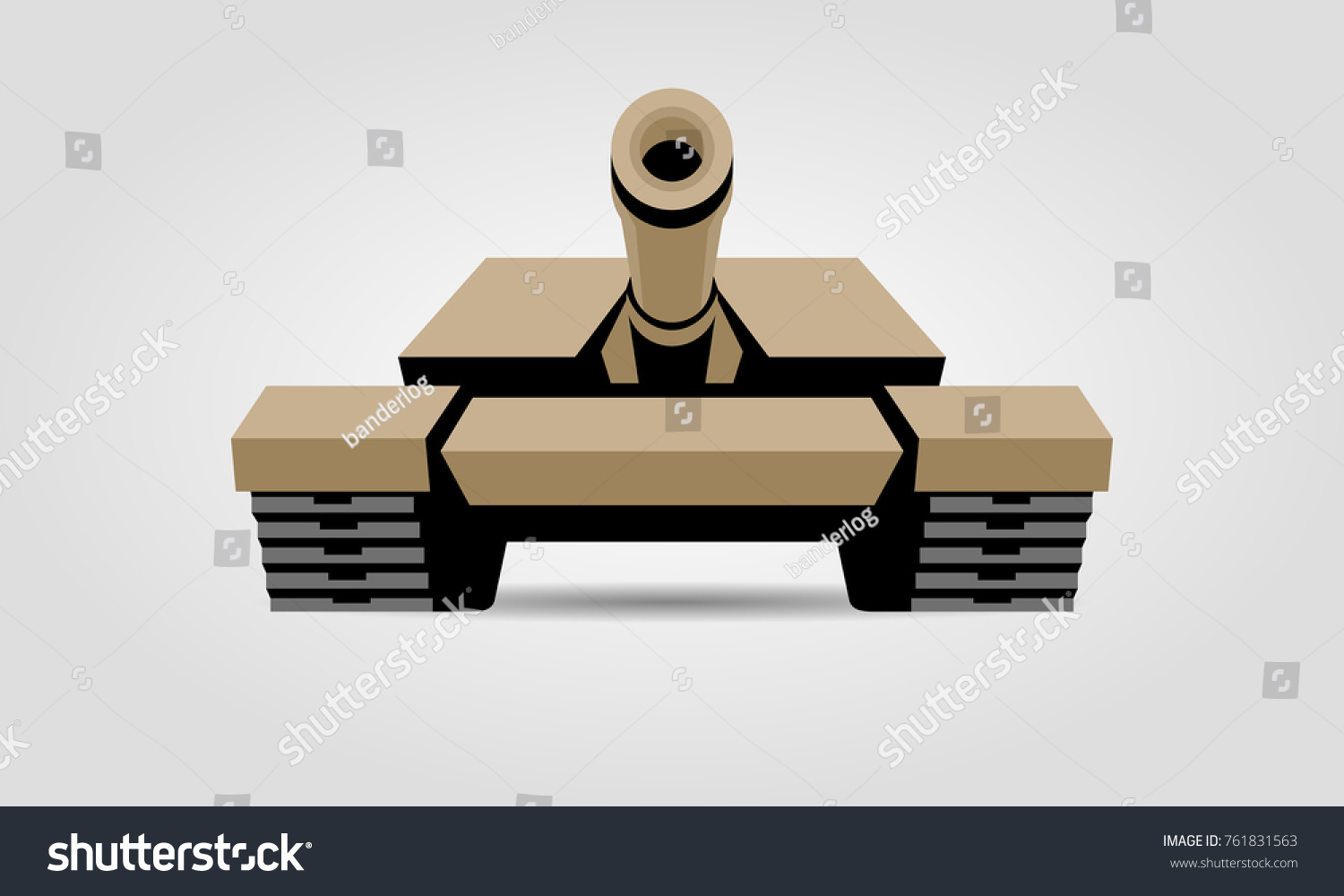 Tank Front View Icon Stock Vector (Royalty Free) 761831563 | Shutterstock