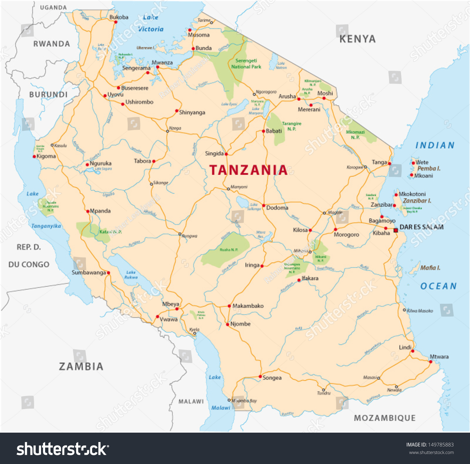 1,465 imágenes de Africa national parks map - Imágenes, fotos y ...