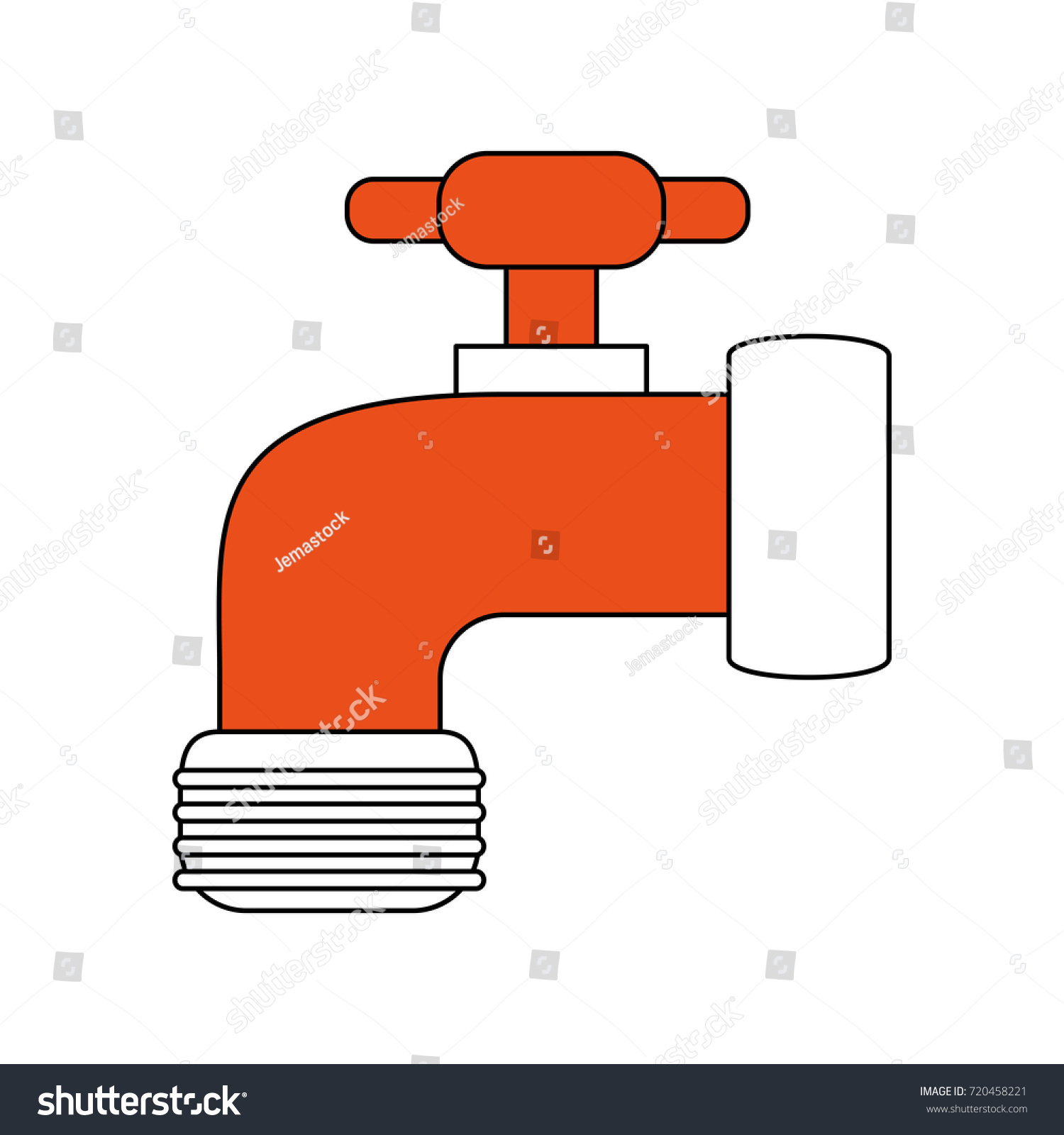 Tap Water Symbol Stock Vector (Royalty Free) 720458221