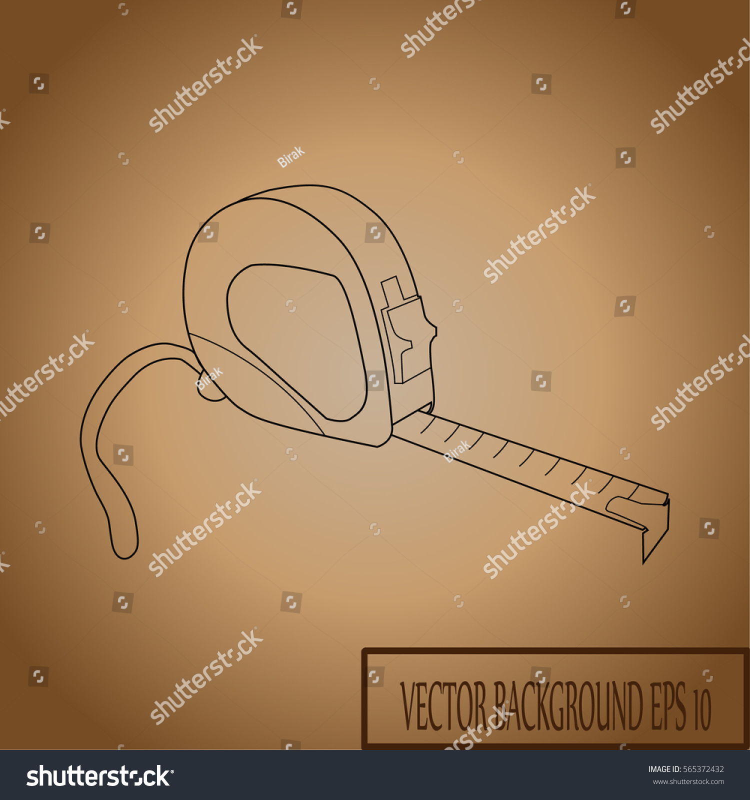 Tape Measure Vector Isolated On White Stock Vector (Royalty Free ...
