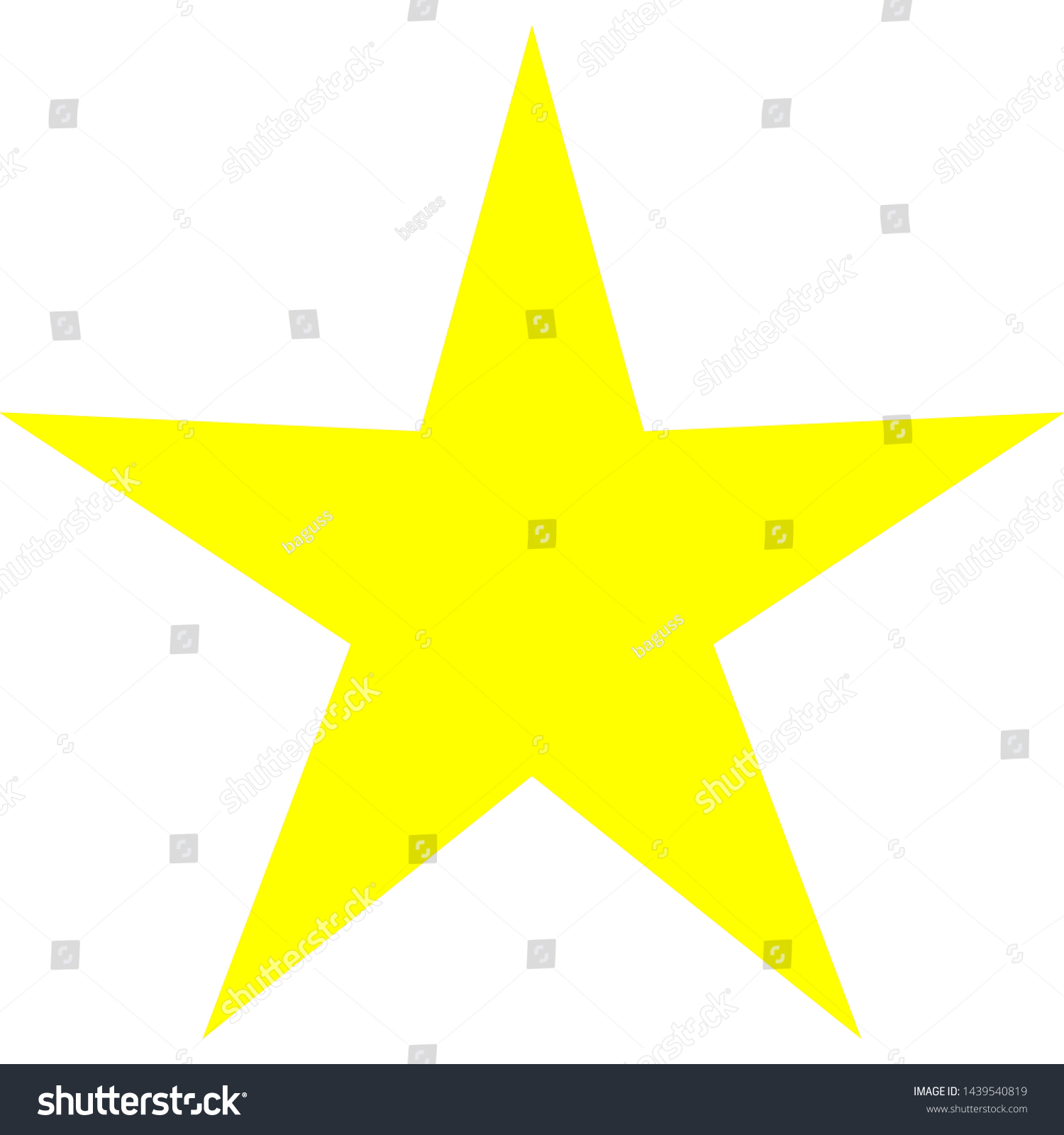 Taper Star Symbol Vector Icon Stock Vector (Royalty Free) 1439540819