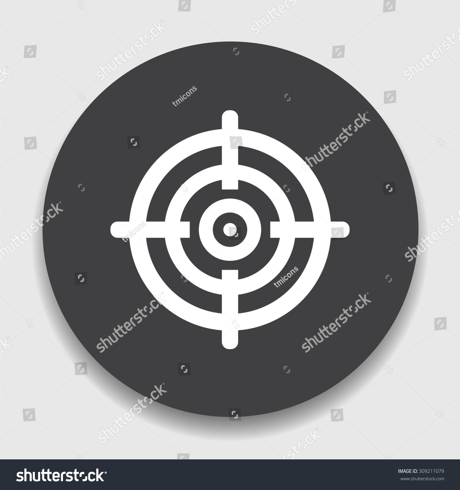 Target Aim Symbol Icon Stock Vector (Royalty Free) 309211079 | Shutterstock