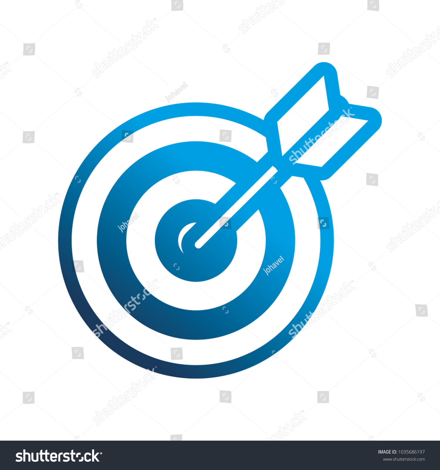 Target Arrow Icon Stock Vector (Royalty Free) 1035686197 | Shutterstock