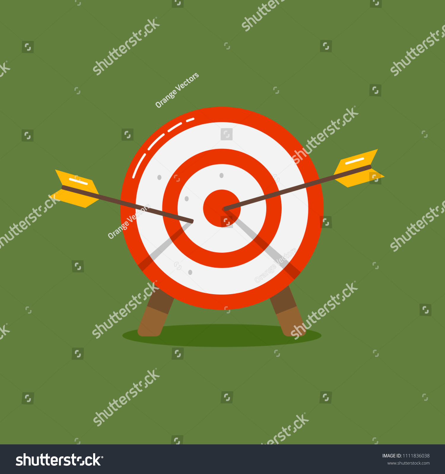 Target Board Arrow Vector Illustration Stock Vector (Royalty Free ...