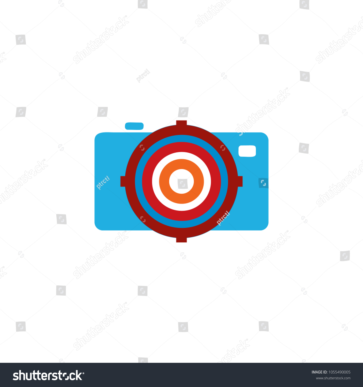Target Camera Logo Icon Design Stock Vector (Royalty Free) 1055490005