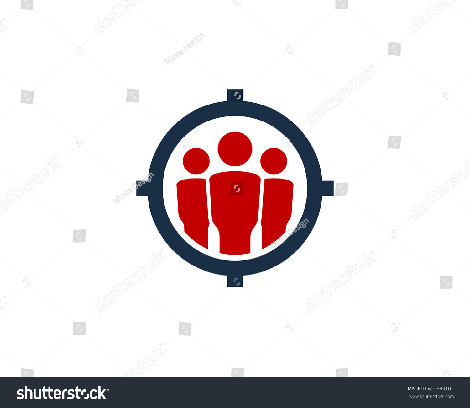 Target Group Icon Logo Design Element: เวกเตอร์สต็อก (ปลอดค่าลิขสิทธิ์ ...