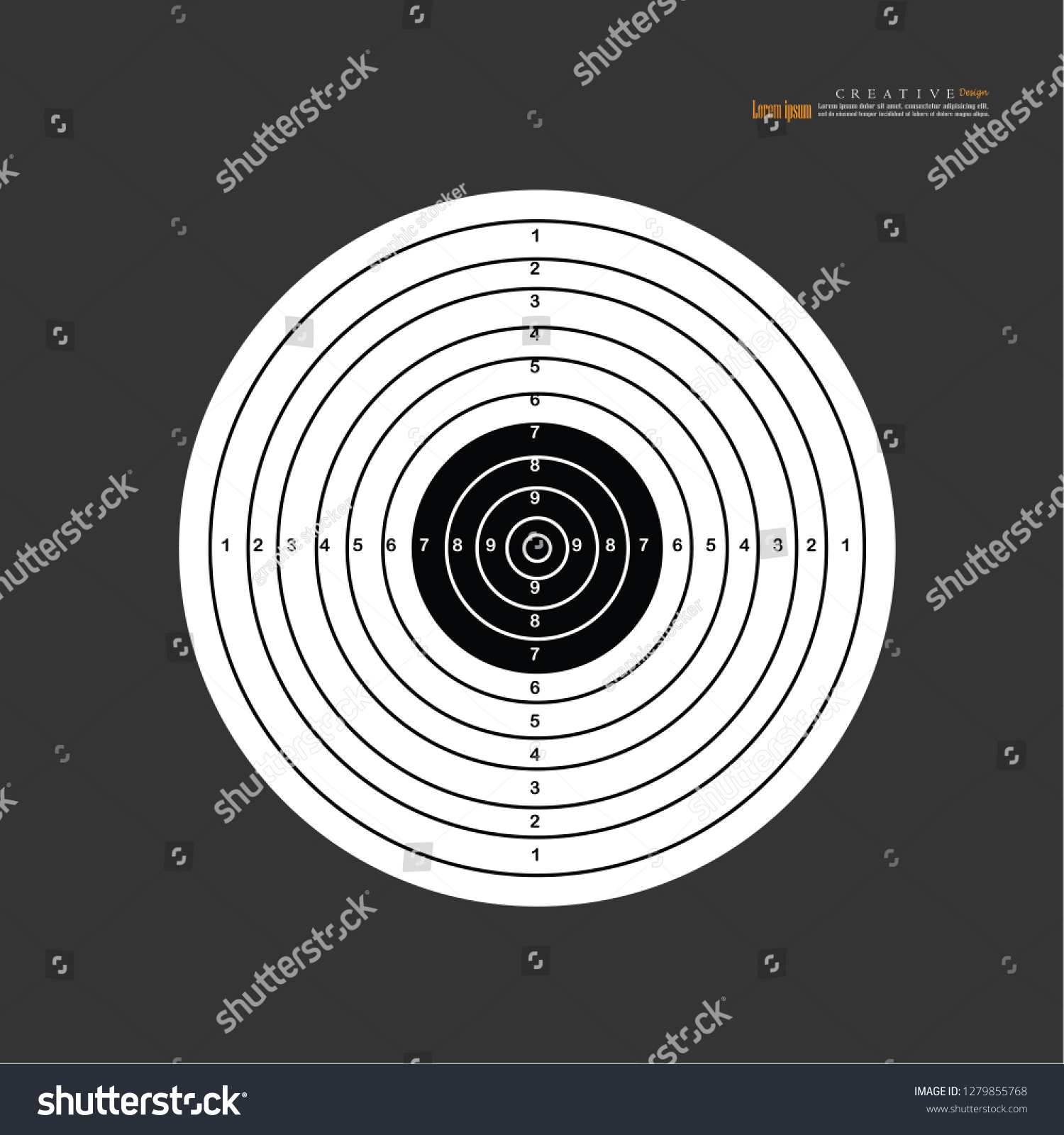 Target Icon Sign Vector Illustration Stock Vector (Royalty Free ...