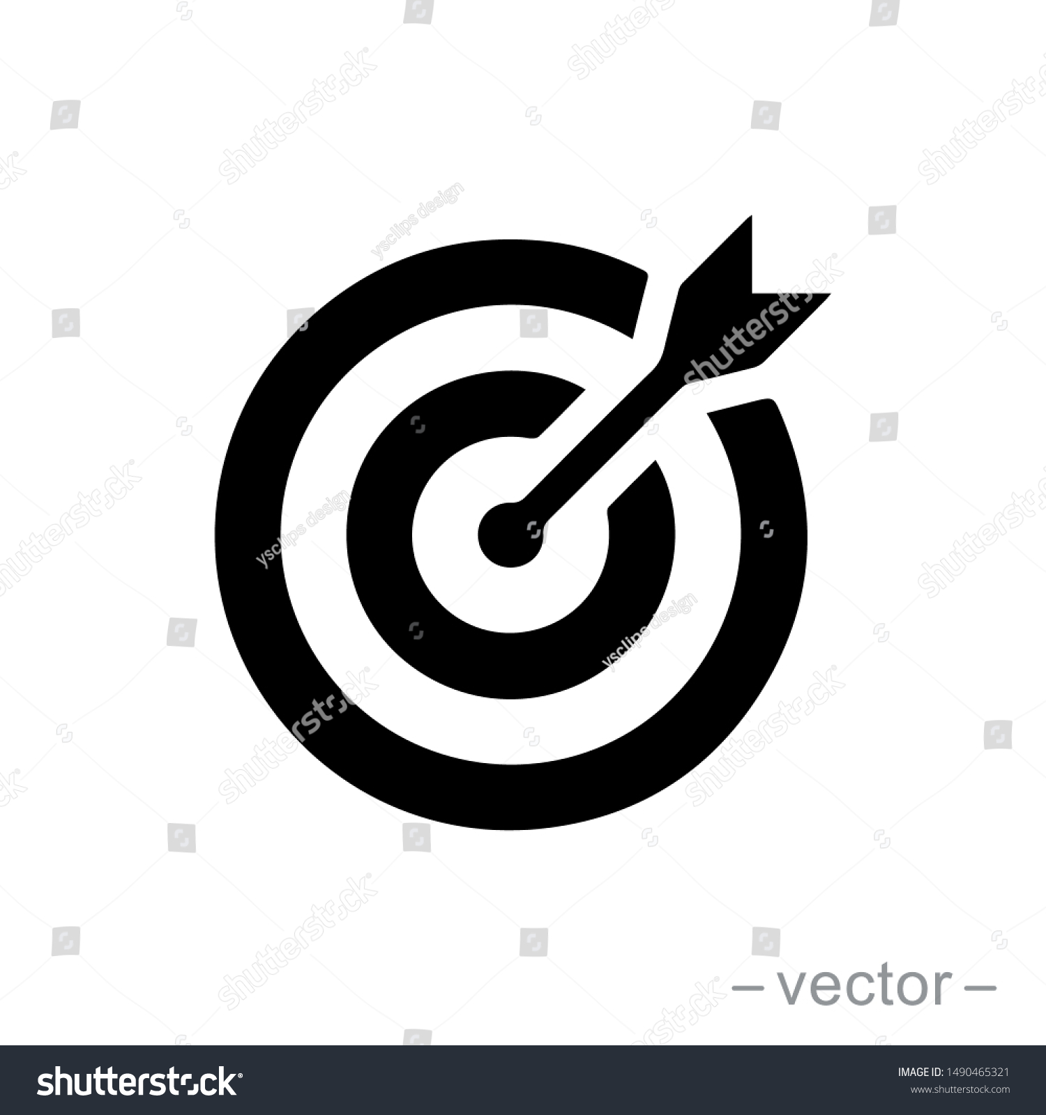 Target Icon Vector Mail Icon Symbols: vector de stock (libre de ...