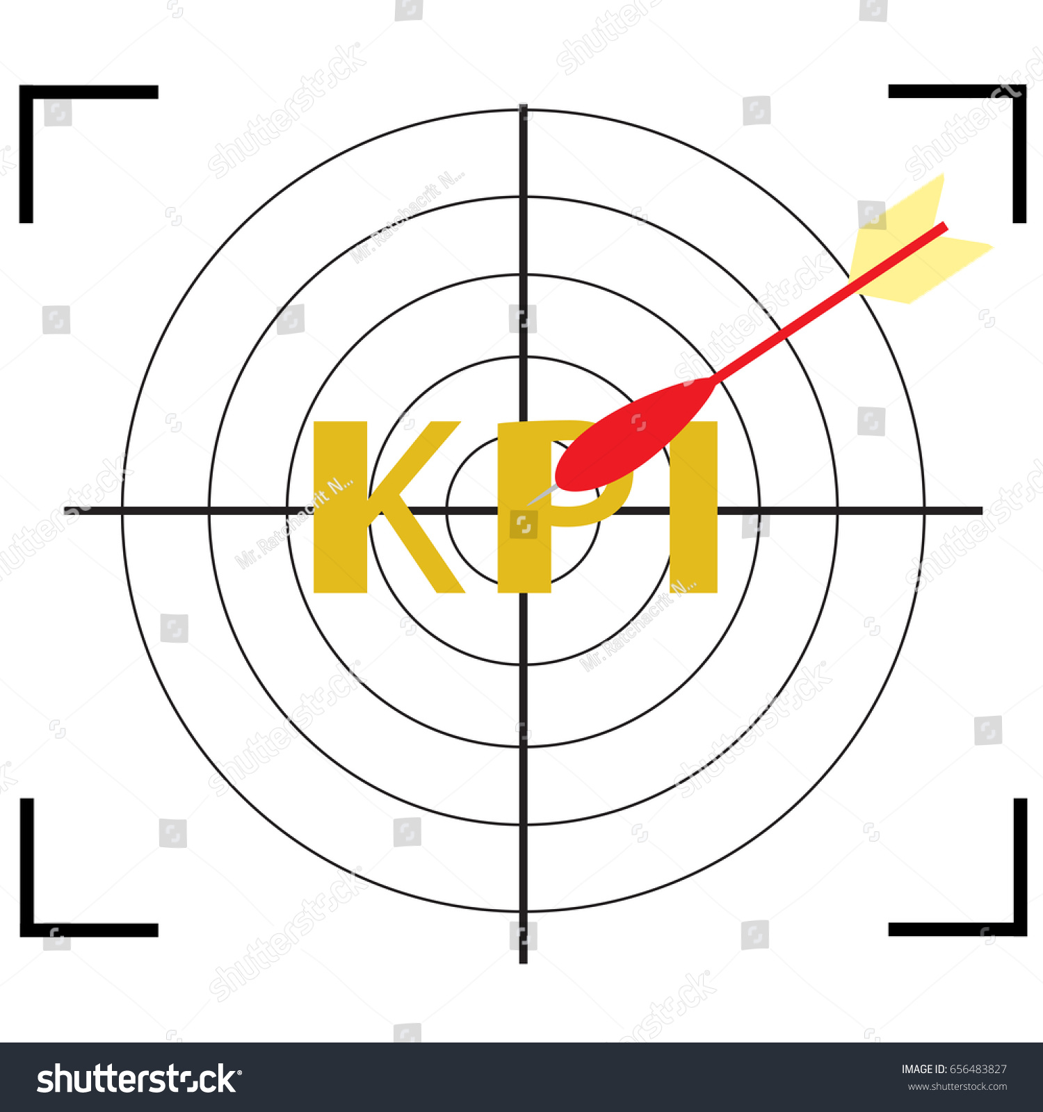 Target Icon Word Kpi Key Performance: เวกเตอร์สต็อก (ปลอดค่าลิขสิทธิ์ ...
