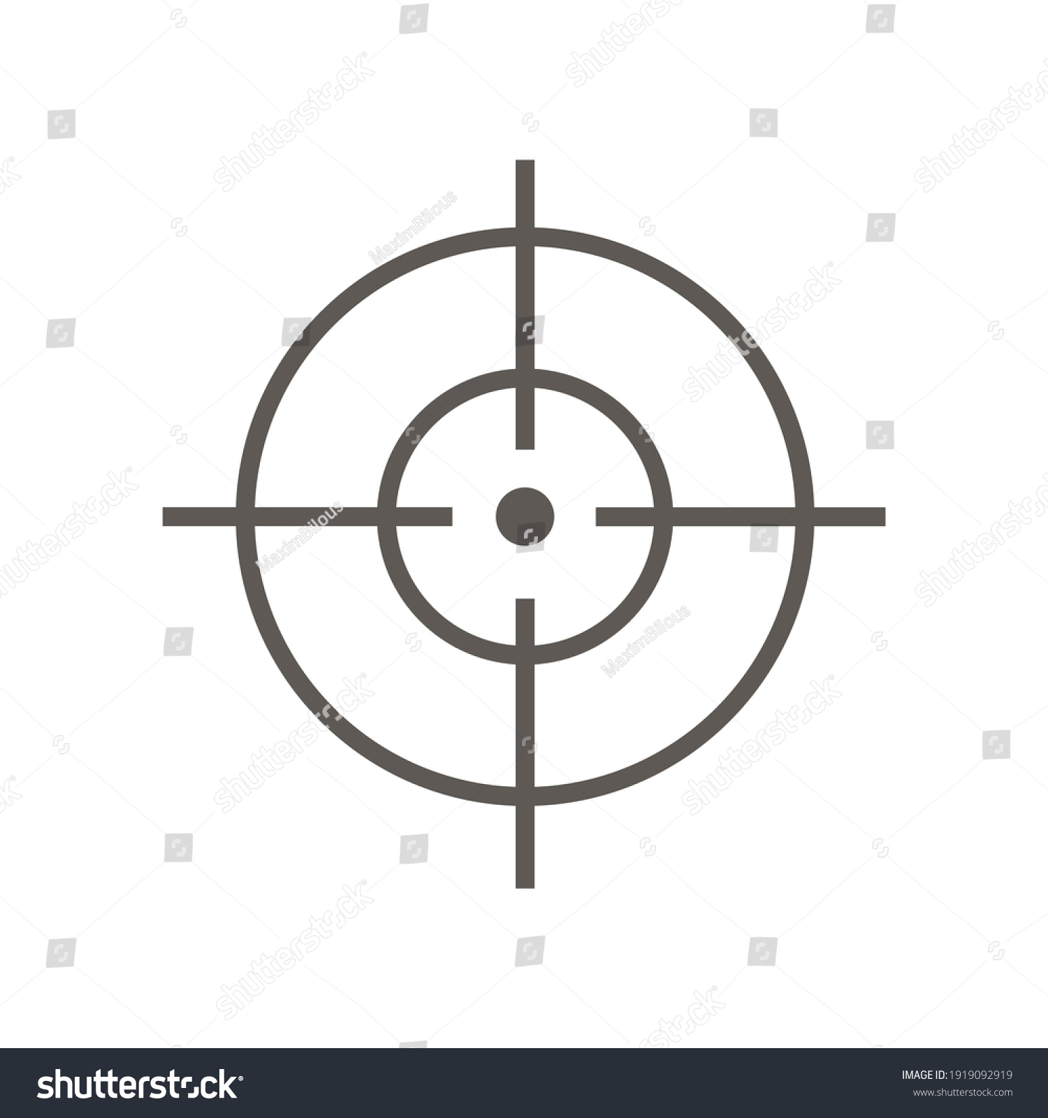 Target On White Background Vector Illustration Stock Vector (Royalty ...