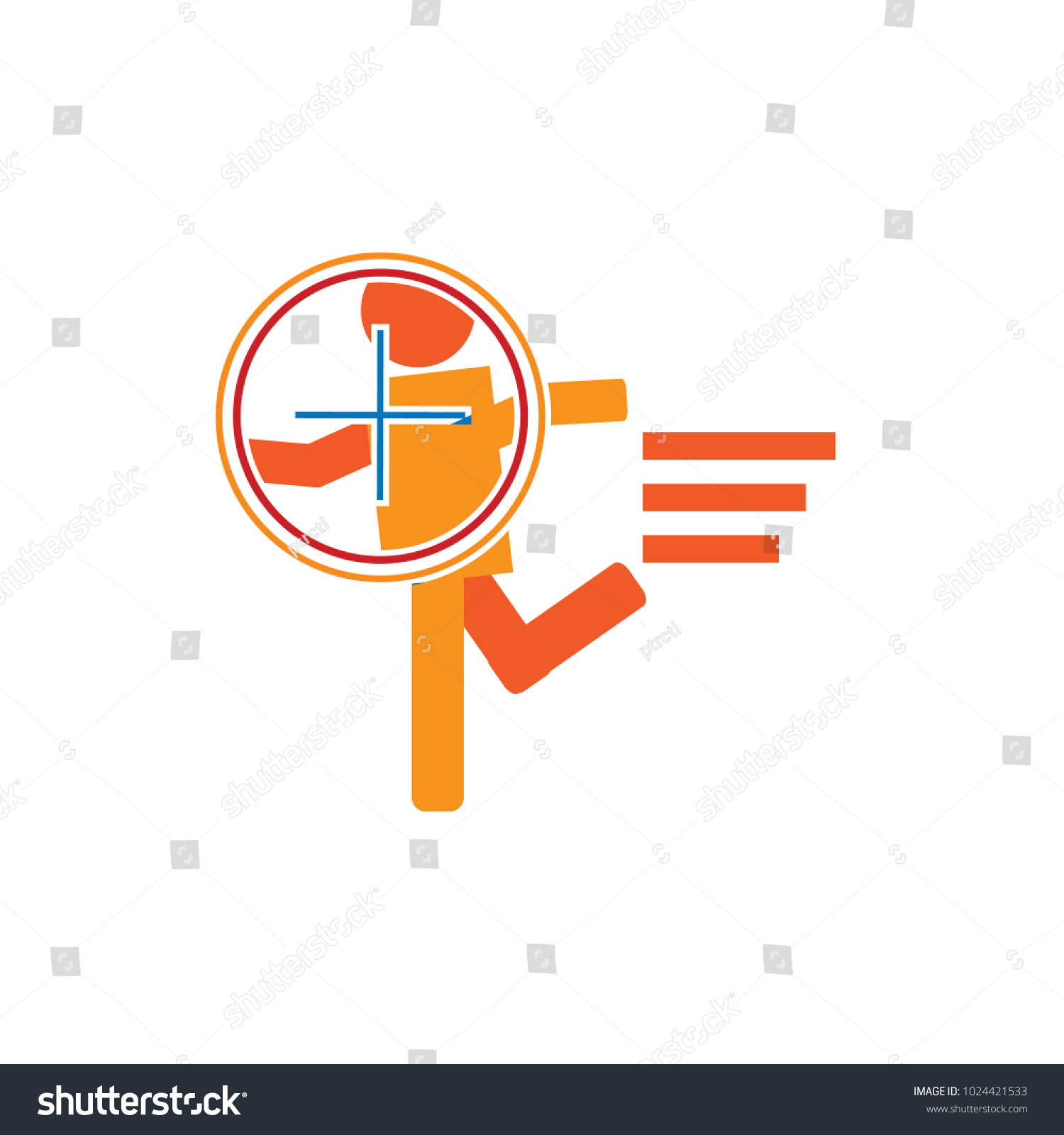 Target Run Logo Icon Design Stock Vector (Royalty Free) 1024421533