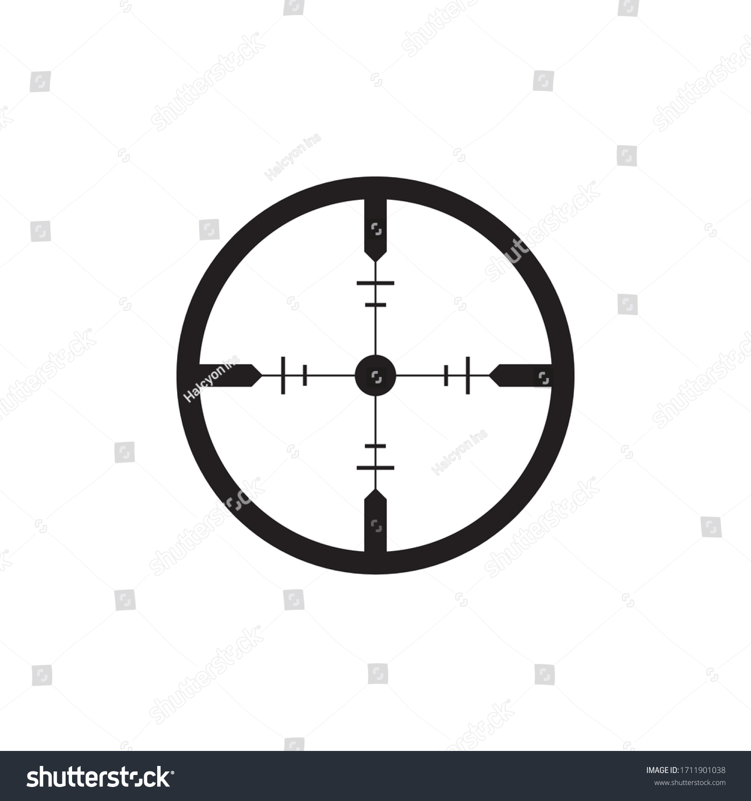 Target Scope Icon Trendy Design Vector Stock Vector (Royalty Free ...