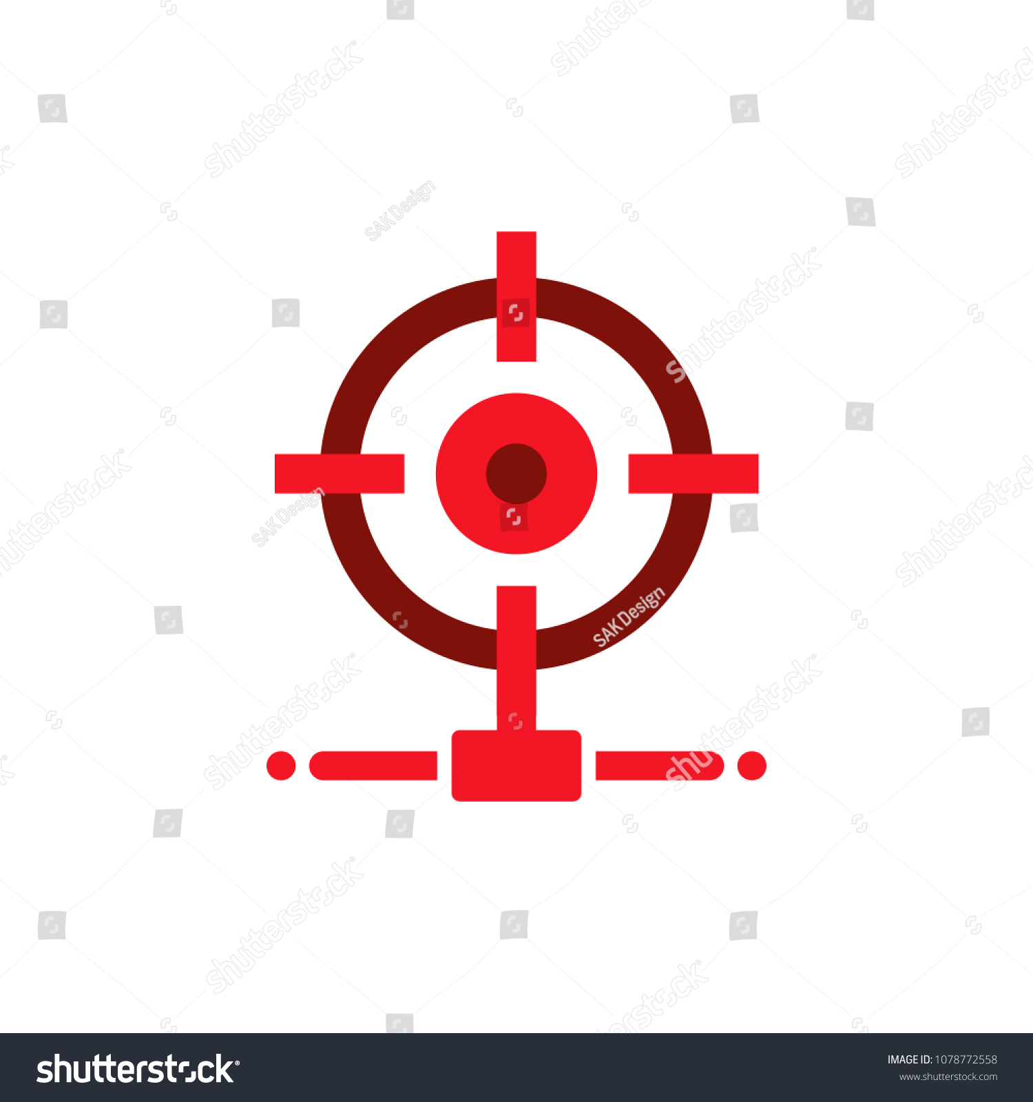Target Server Logo Icon Design Stock Vector (Royalty Free) 1078772558