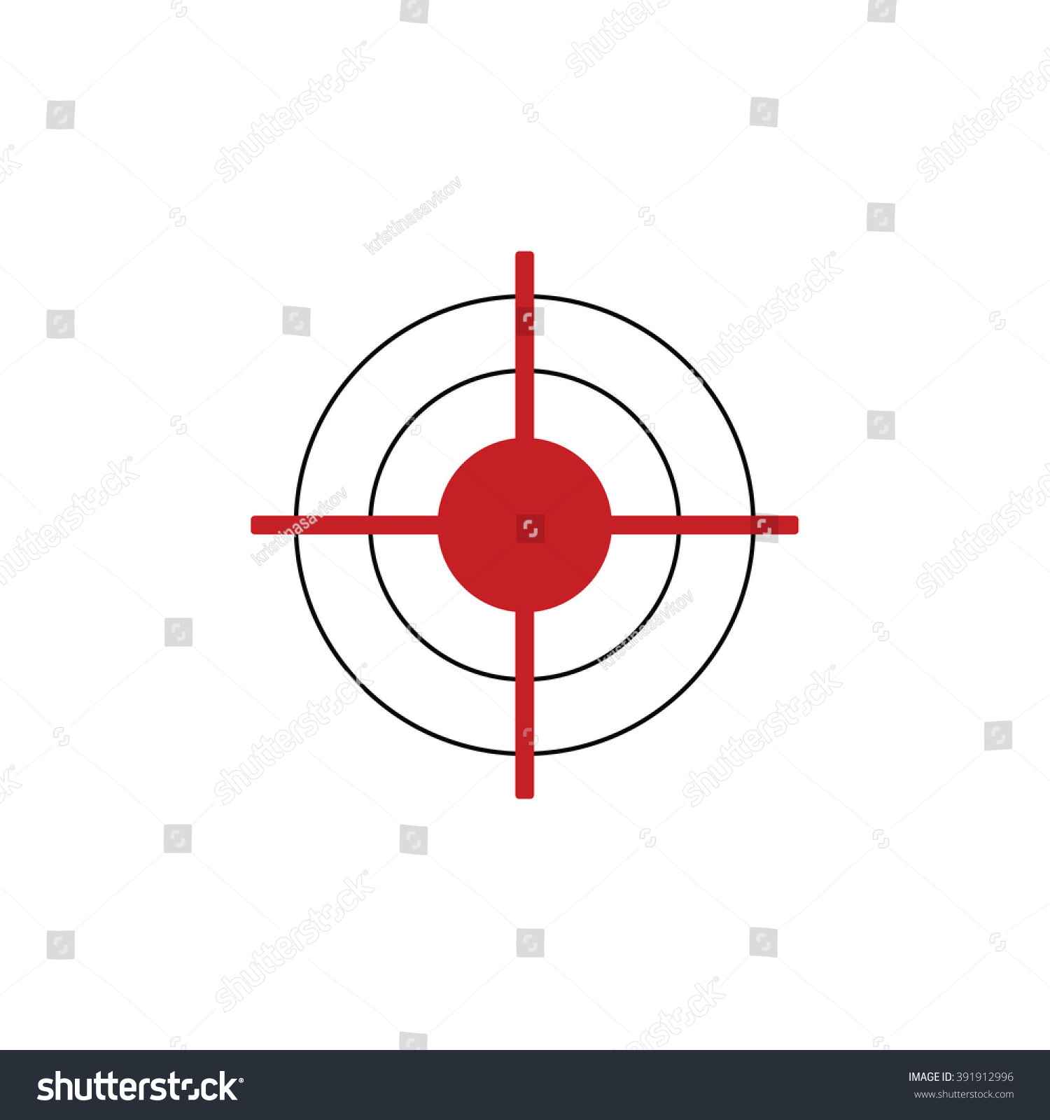 Target Sign Vector Illustration: เวกเตอร์สต็อก (ปลอดค่าลิขสิทธิ์ ...
