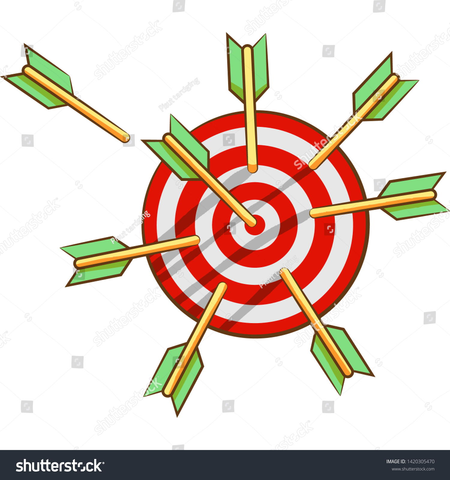 Target Vector Graphic Design Clipart Stock Vector (Royalty Free ...