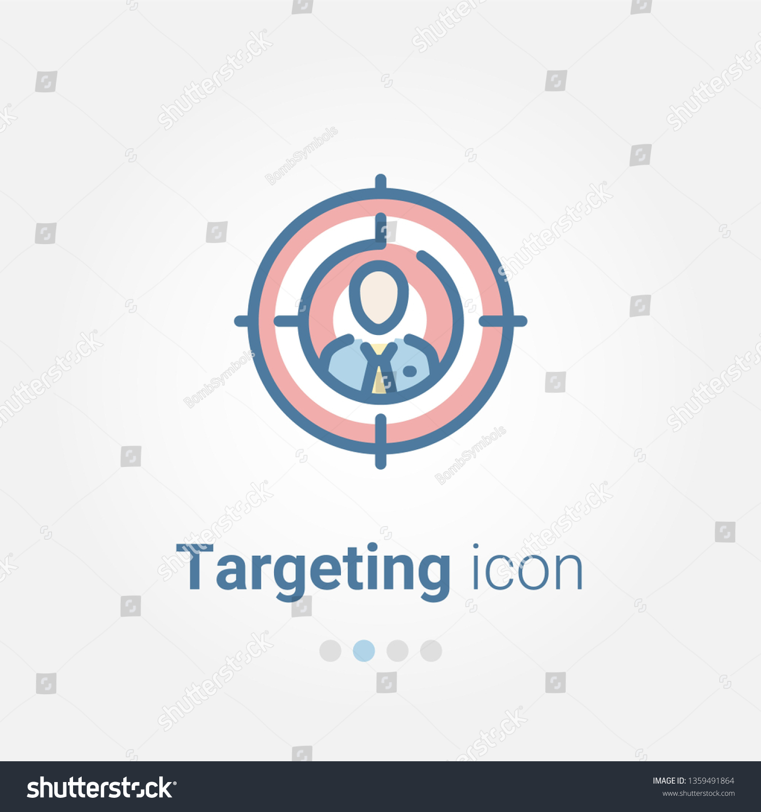 Targeting Vector Icon Stock Vector (Royalty Free) 1359491864 | Shutterstock