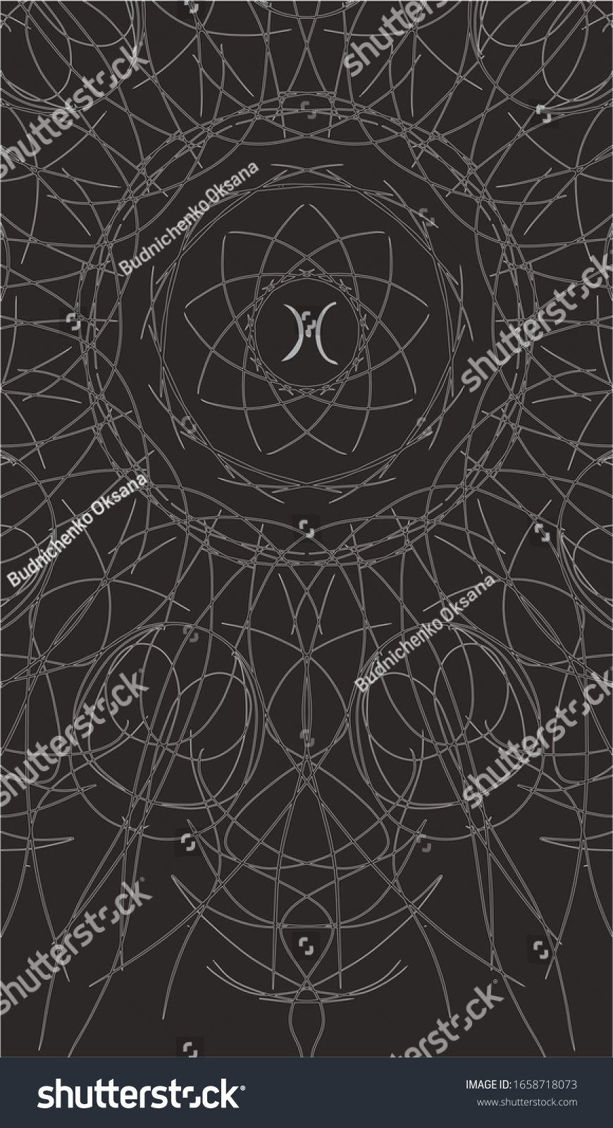 Tarot Cards Back Design Back Side Stock Vector (Royalty Free ...