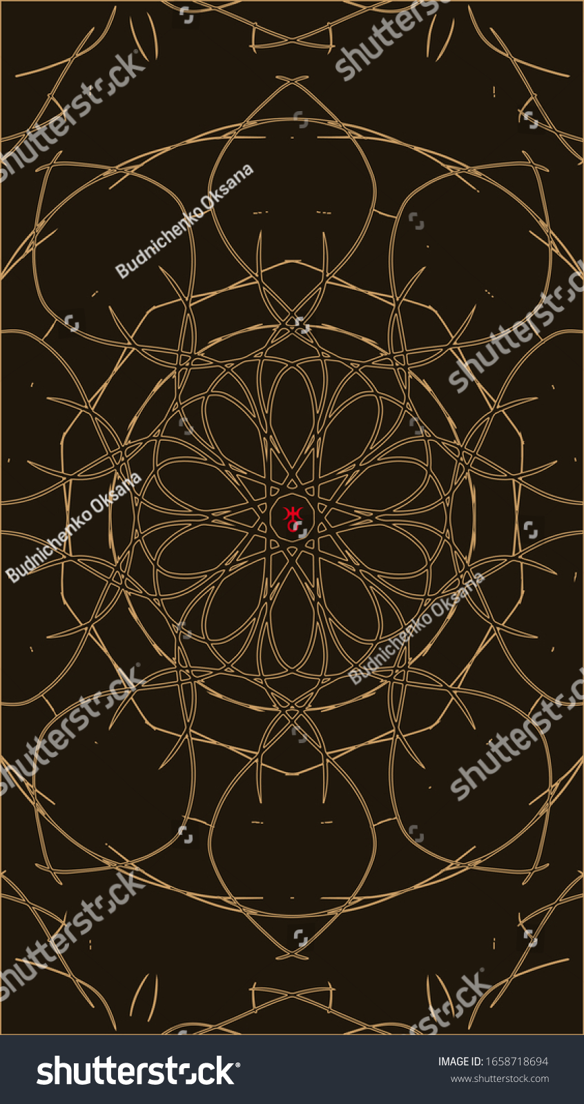 Tarot Cards Back Design Back Side Stock Vector (Royalty Free ...