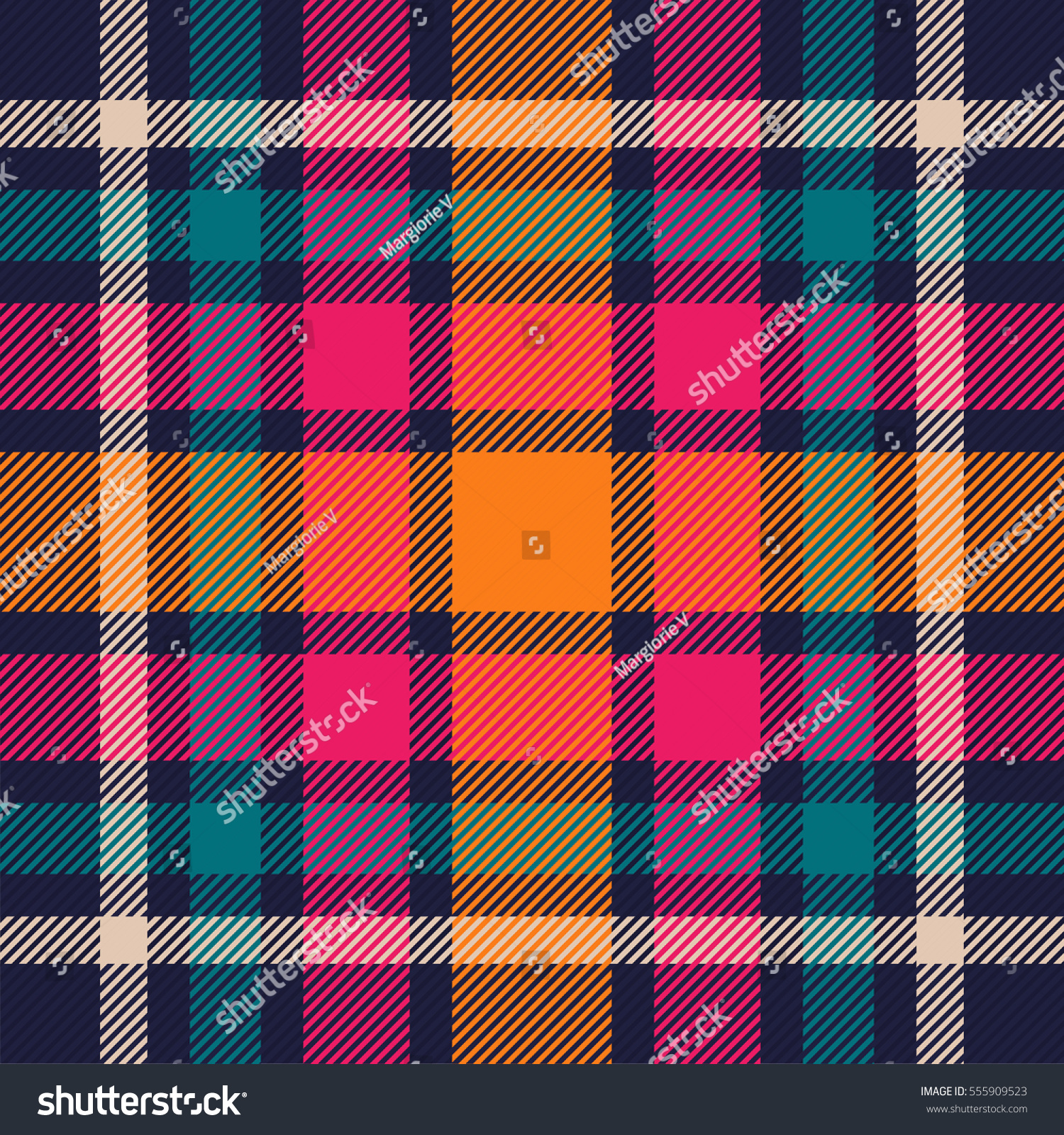 Tartanplaid Seamless Pattern Stock Vector (Royalty Free) 555909523 ...
