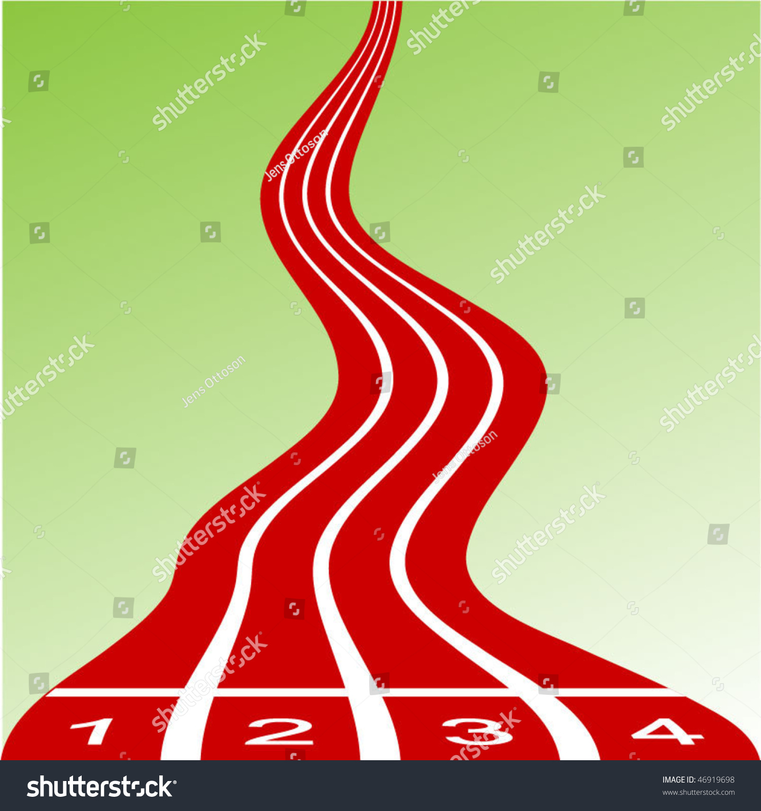 Tartan Track Start Stock Vector (Royalty Free) 46919698