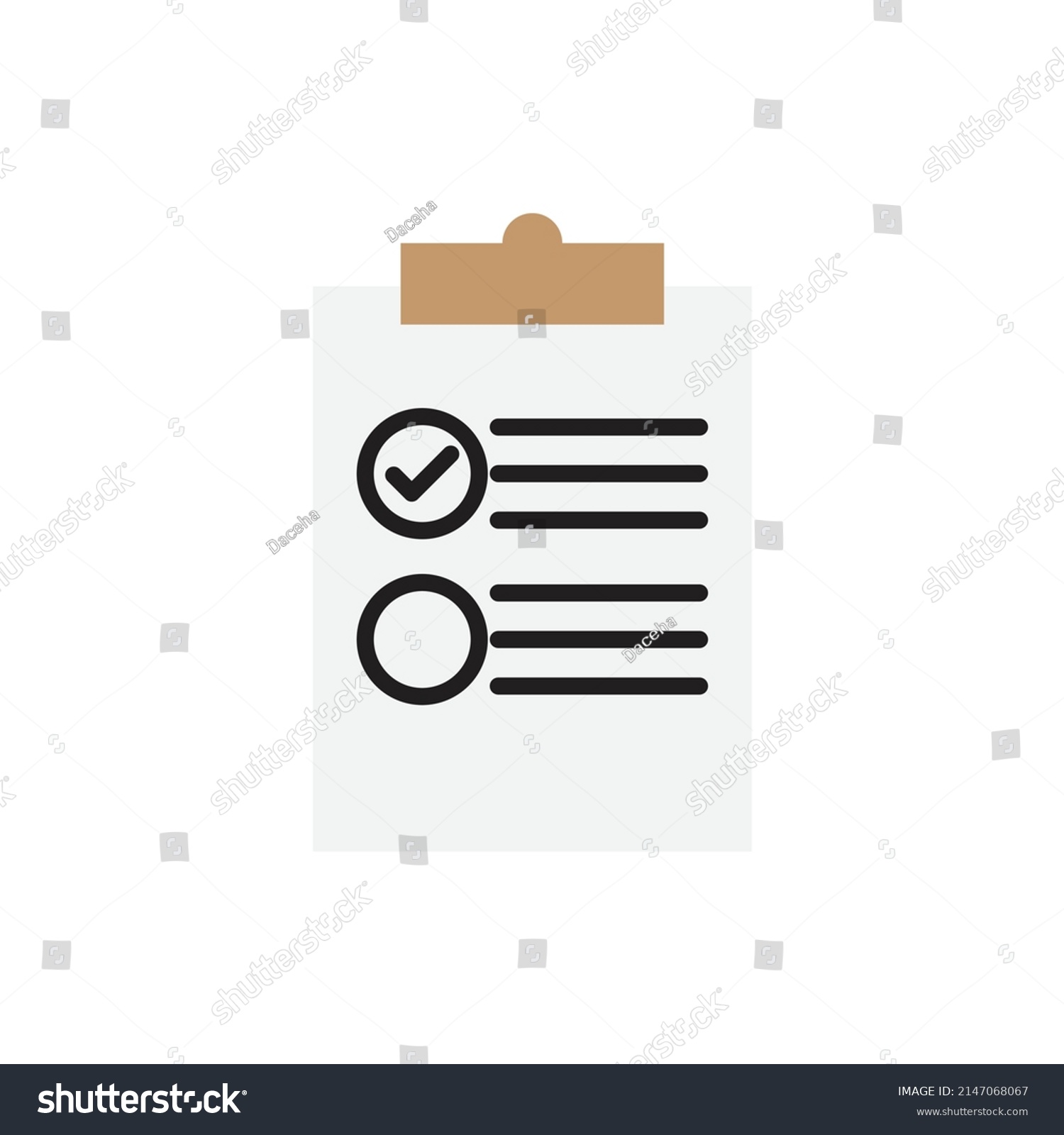 Task Check List Icon Website Symbol Stock Vector (Royalty Free ...