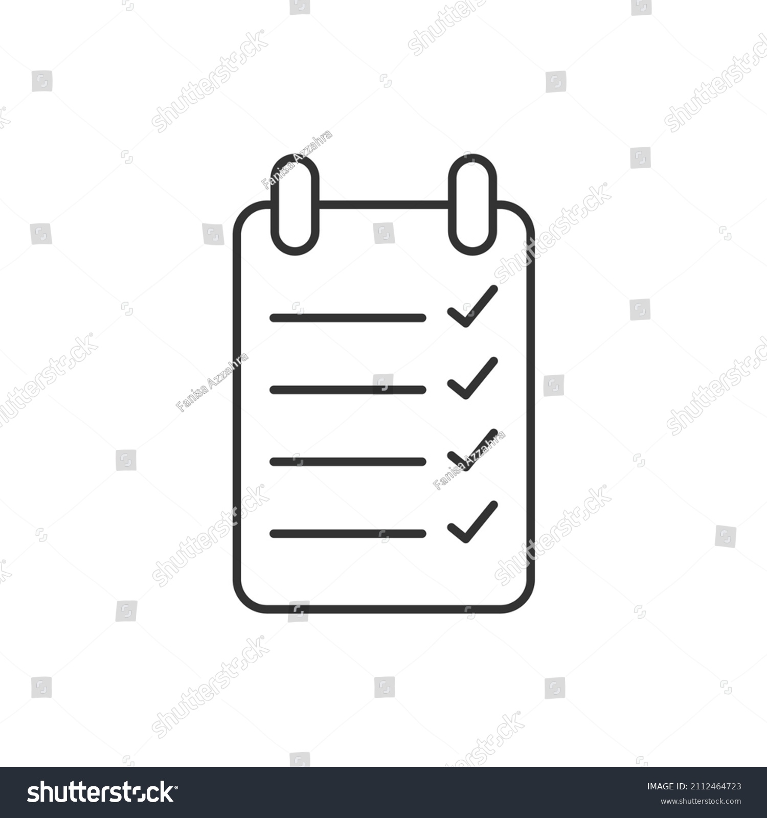 Tasks Clipboard Icon Task Done Signed Stock Vector (Royalty Free ...