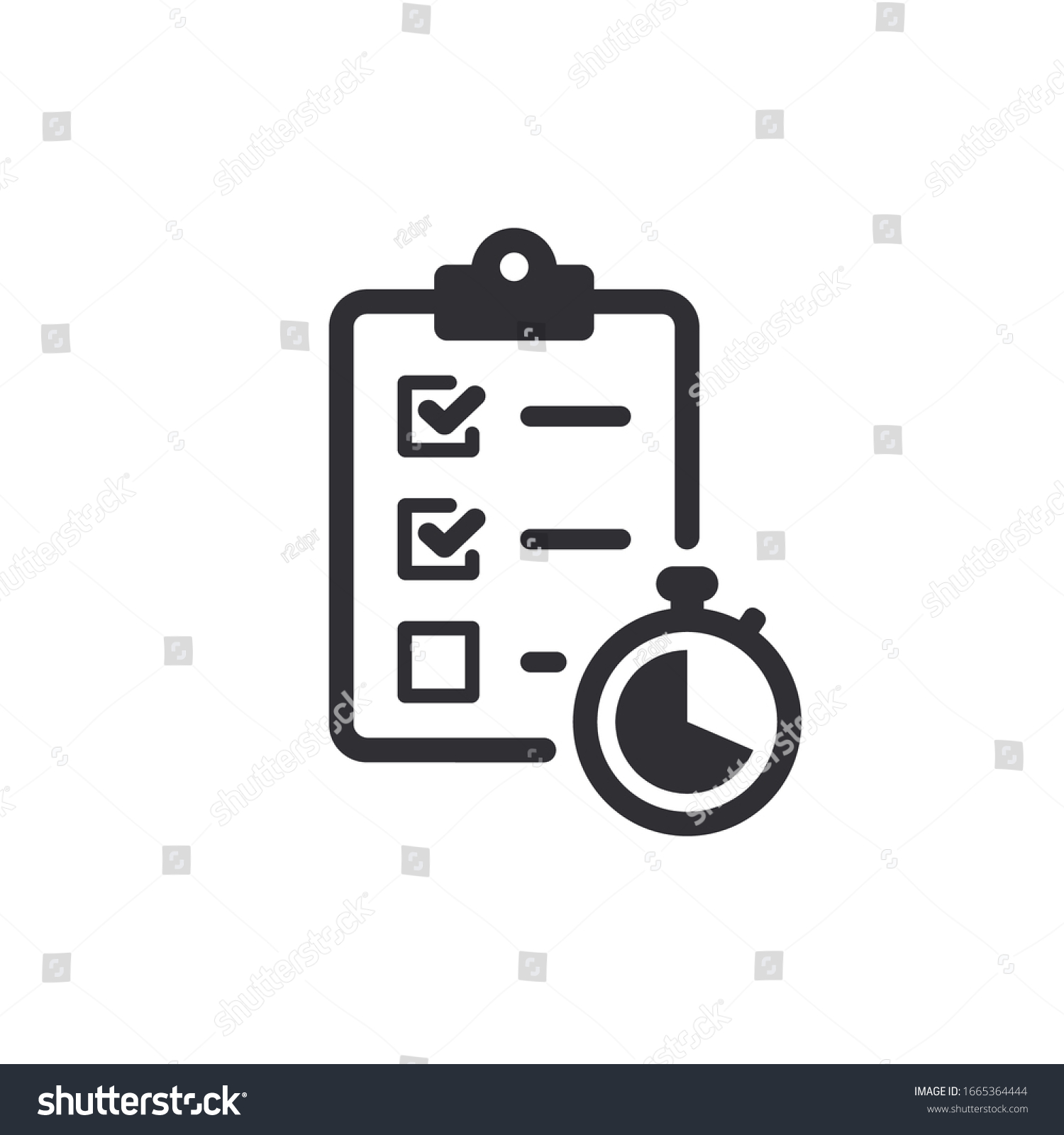 Vektor Stok Tasks Clipboard Vector Icon Checkmark Icon (Tanpa Royalti ...