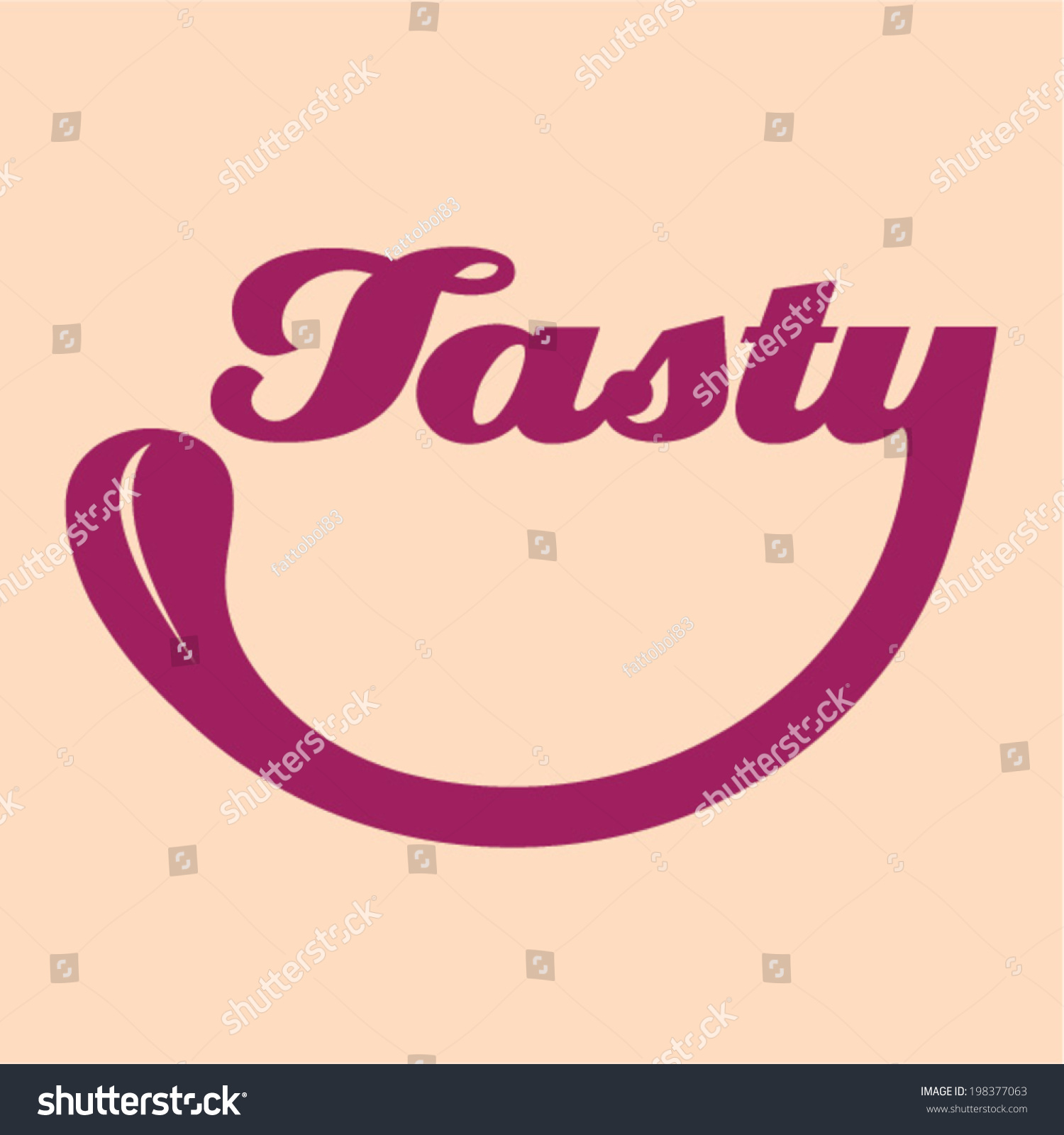 Tasty Icon Stock Vector (Royalty Free) 198377063