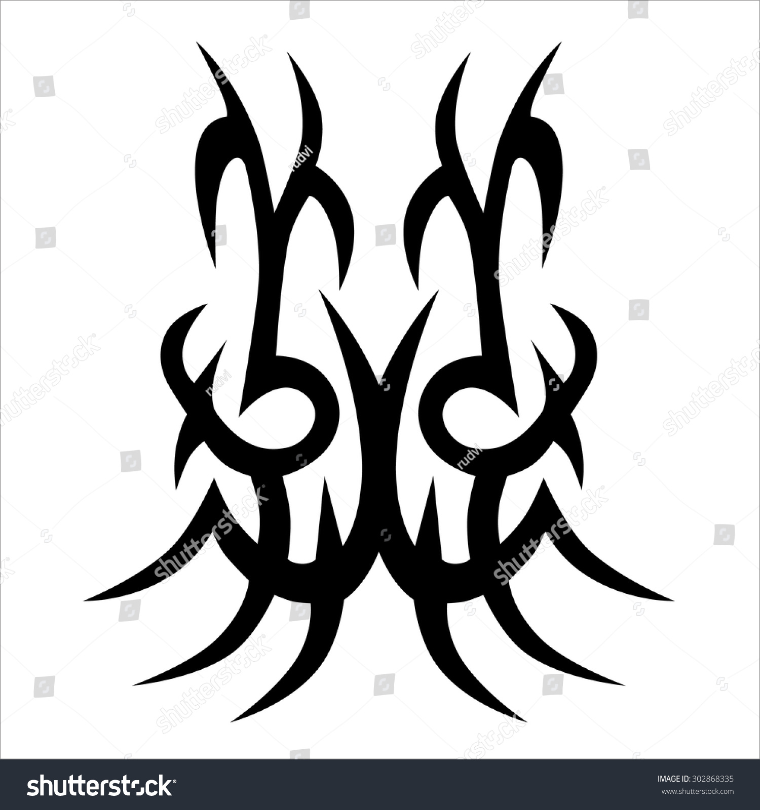 Tattoo Art Pattern Tattoos Design Stock Vector (Royalty Free) 302868335 ...