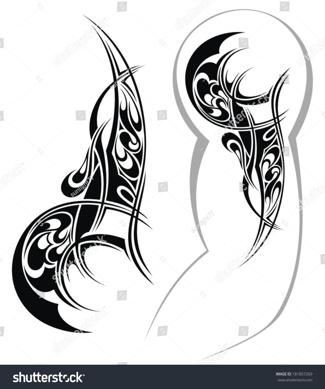 Tattoo Design Stock Vector (Royalty Free) 181857269 | Shutterstock