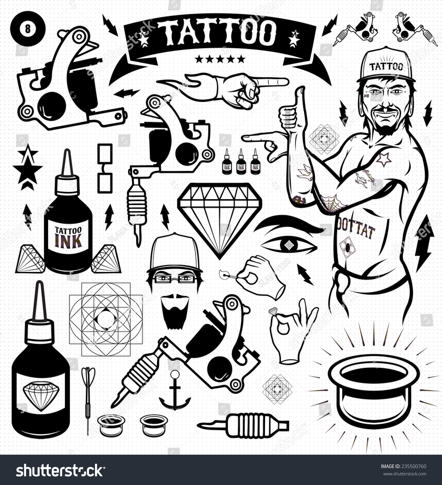 Graphic Illustration Tattoos