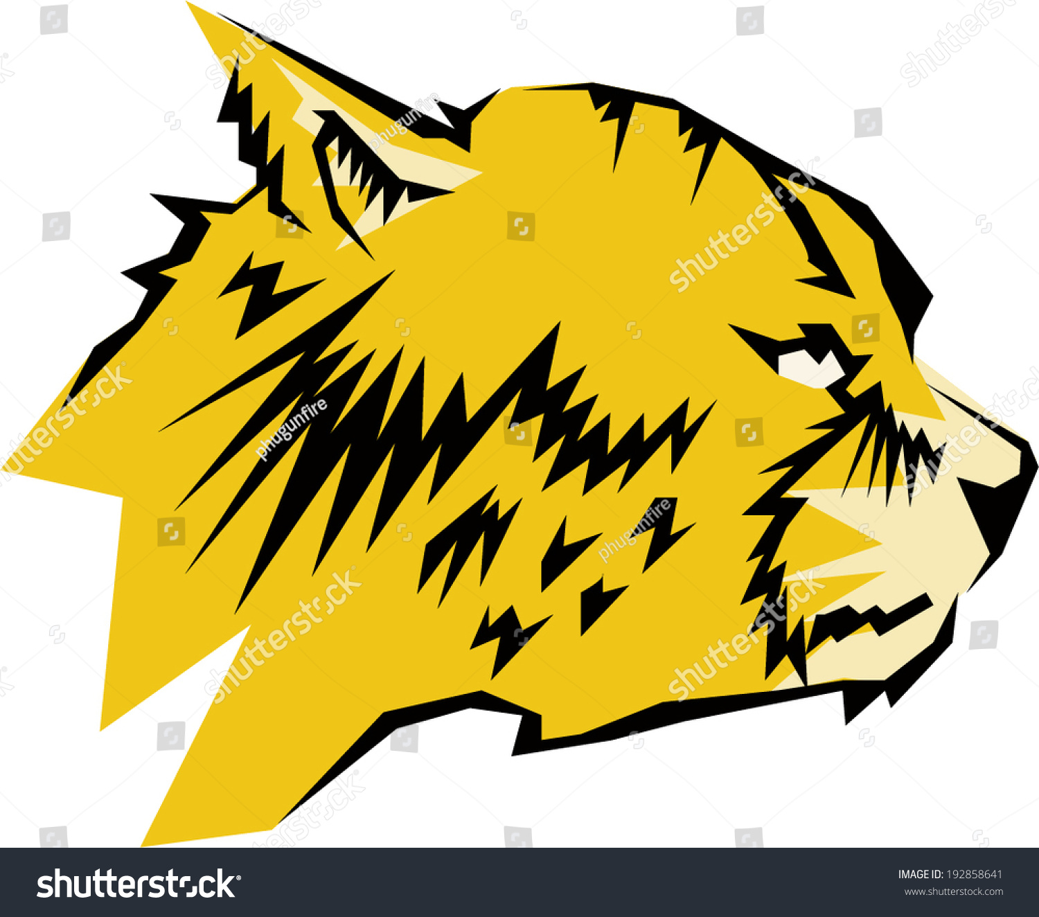 Tattoos Design Cheetah Vector Stock Vector (Royalty Free) 192858641