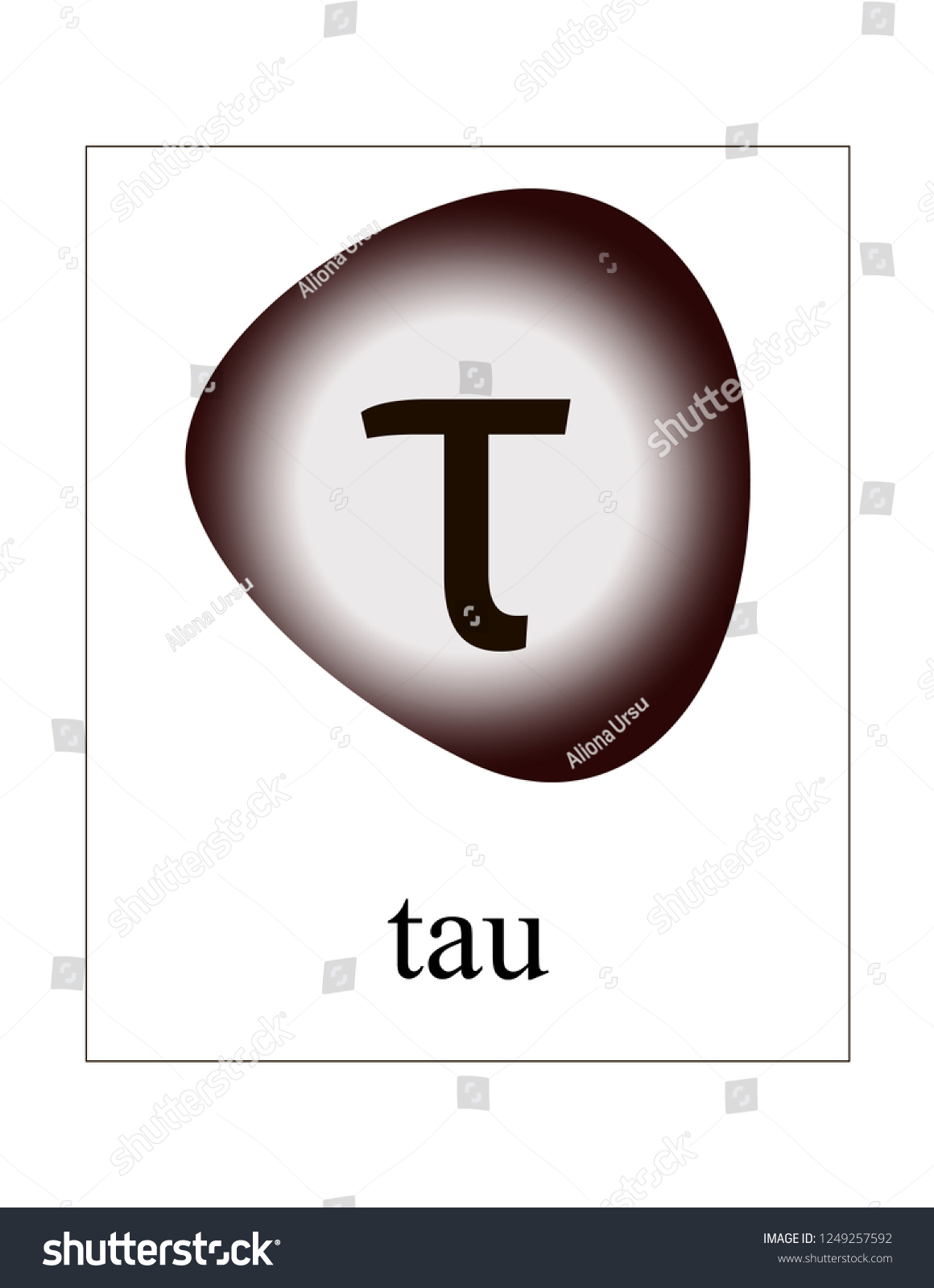 Tau Vector Illustration Quantum Mechanics Elementary Stock Vector ...