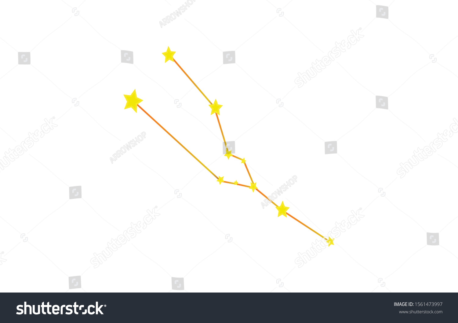 Taurus Constellation Symbol Vector Illustration Stock Vector (Royalty ...