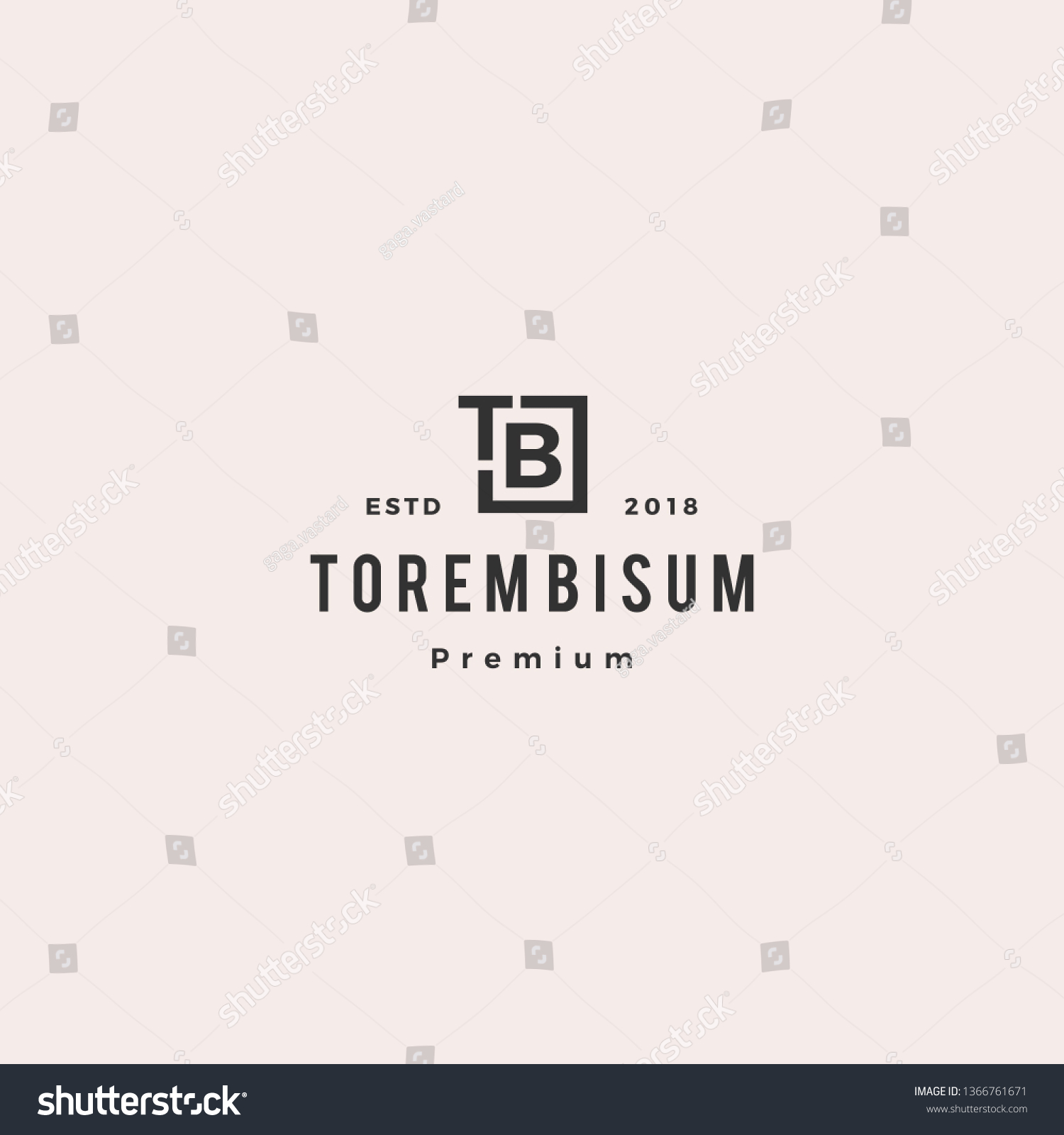 Tb Letter Mark Logo Vector Icon Stock Vector (Royalty Free) 1366761671