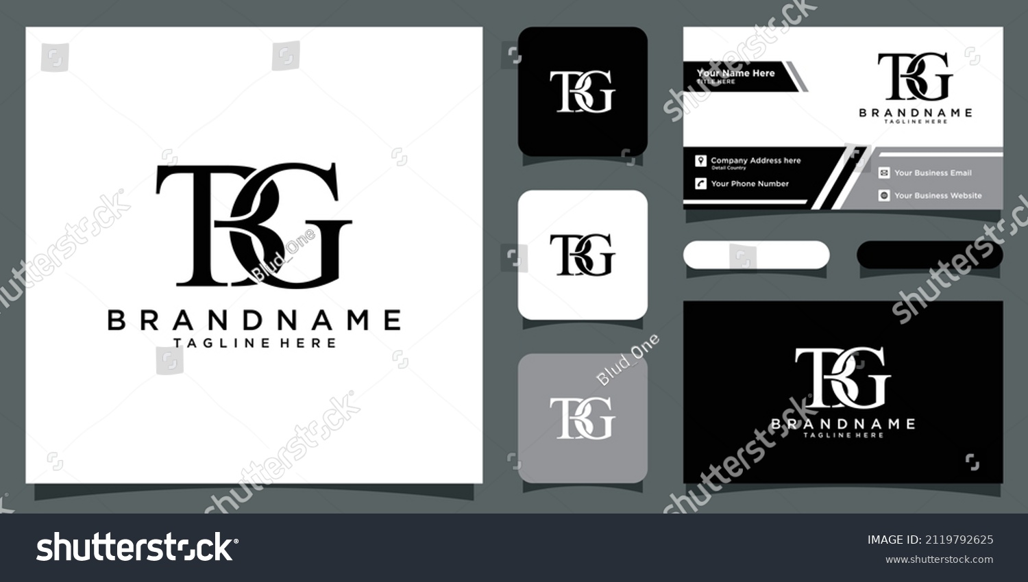 Tbg Letter Initial Logo Design Vector Stock Vector (Royalty Free ...