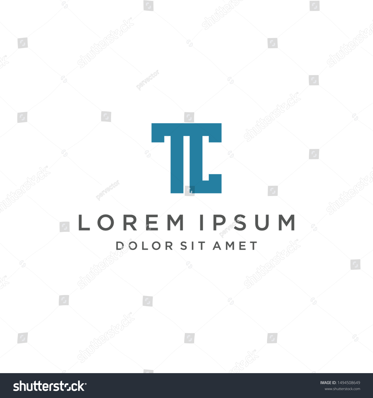Tc Logo Monogram Icon Symbol Vector Stock Vector (Royalty Free ...