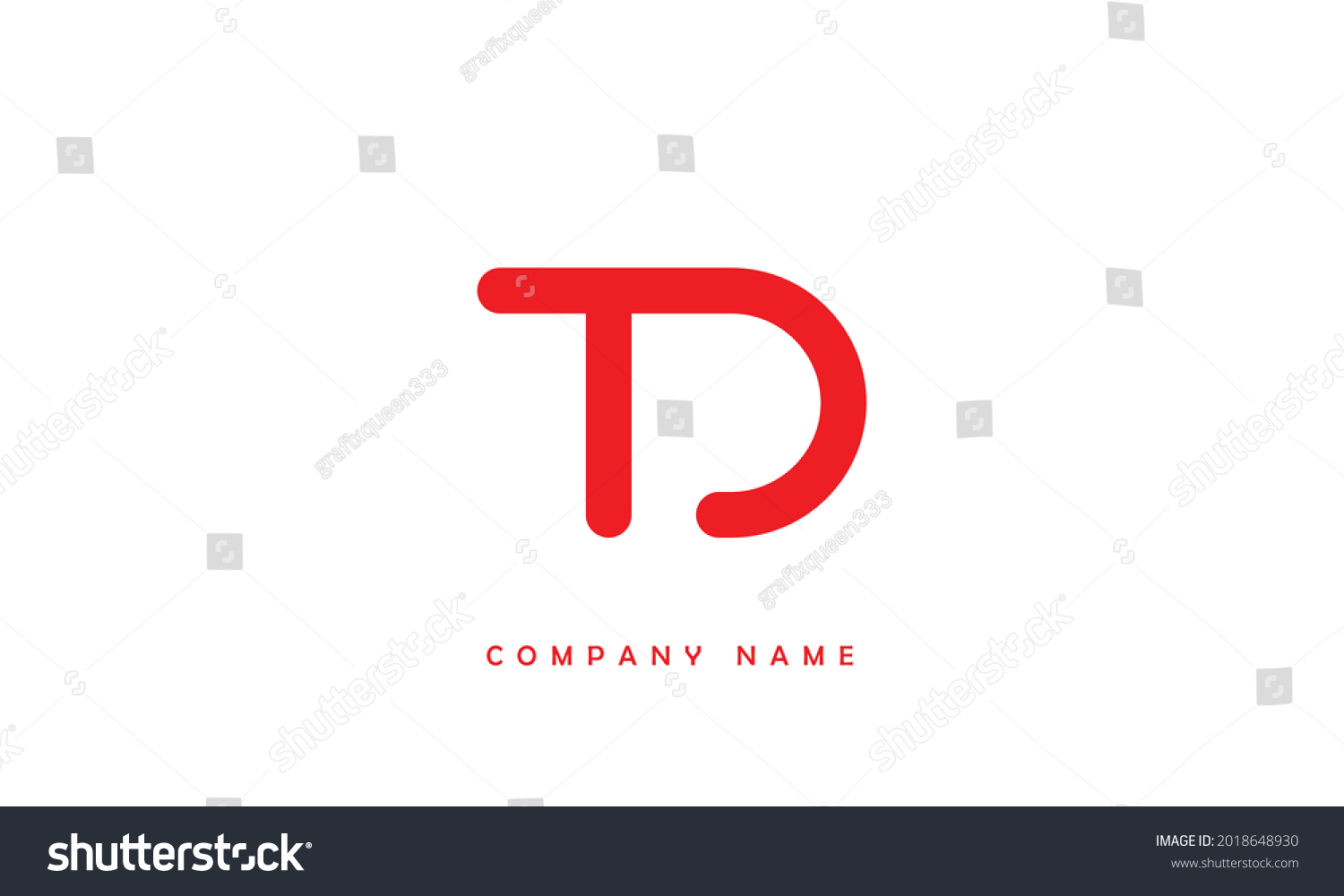 Td Dt Alphabets Letters Logo Monogram Stock Vector (Royalty Free ...