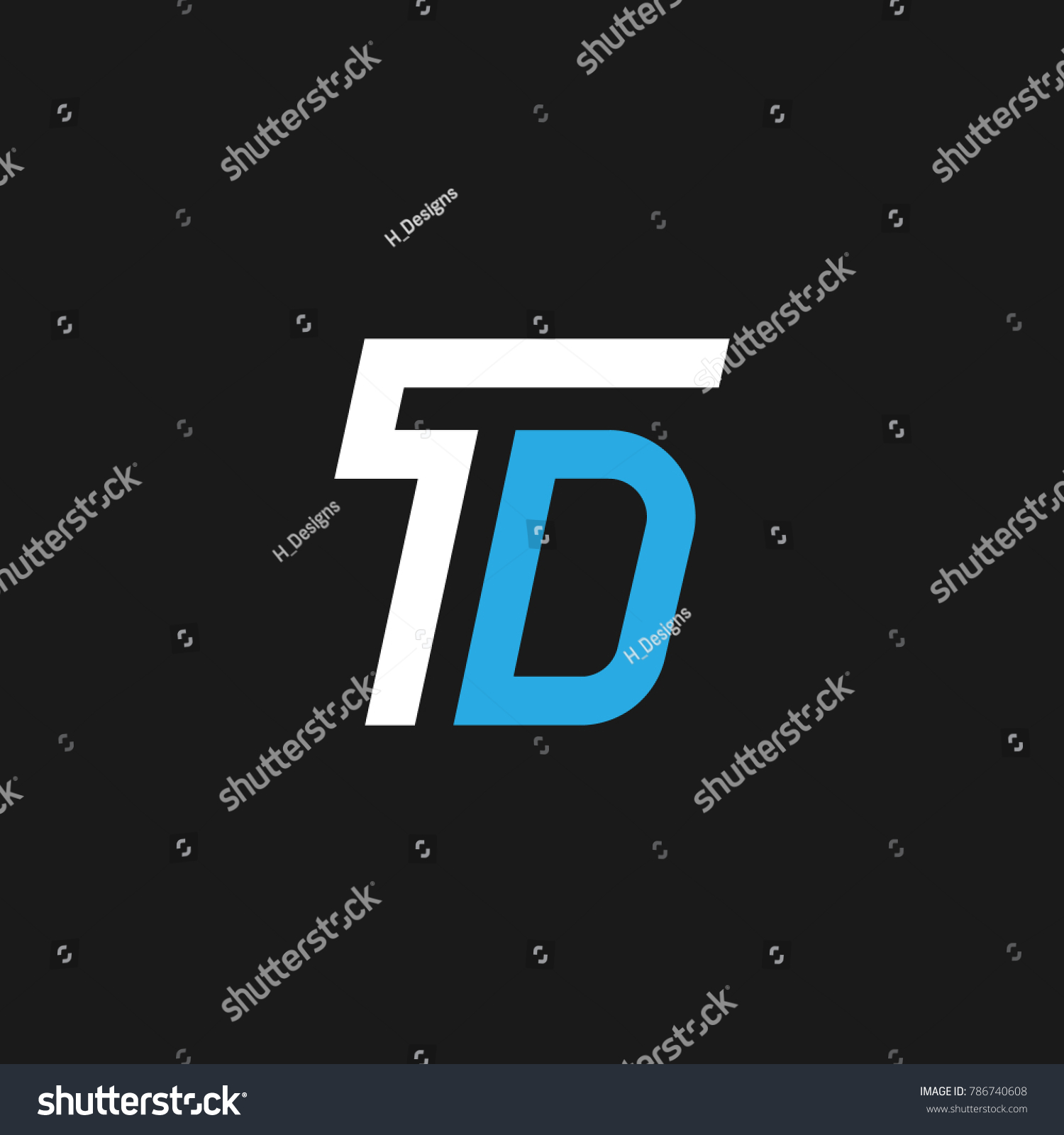 Td Letter Logo Design Vector Format: Vector có sẵn (miễn phí bản quyền ...