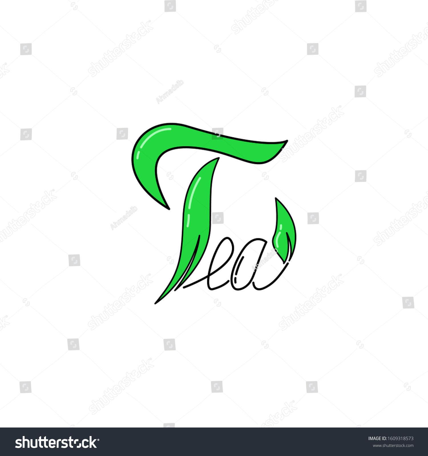 Tea Design Logo Icon Vector Stock Vector (Royalty Free) 1609318573 ...