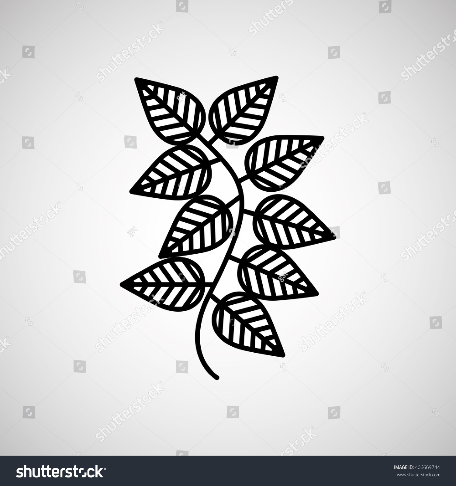 Tea Leaves Design Stock Vector (Royalty Free) 406669744 | Shutterstock