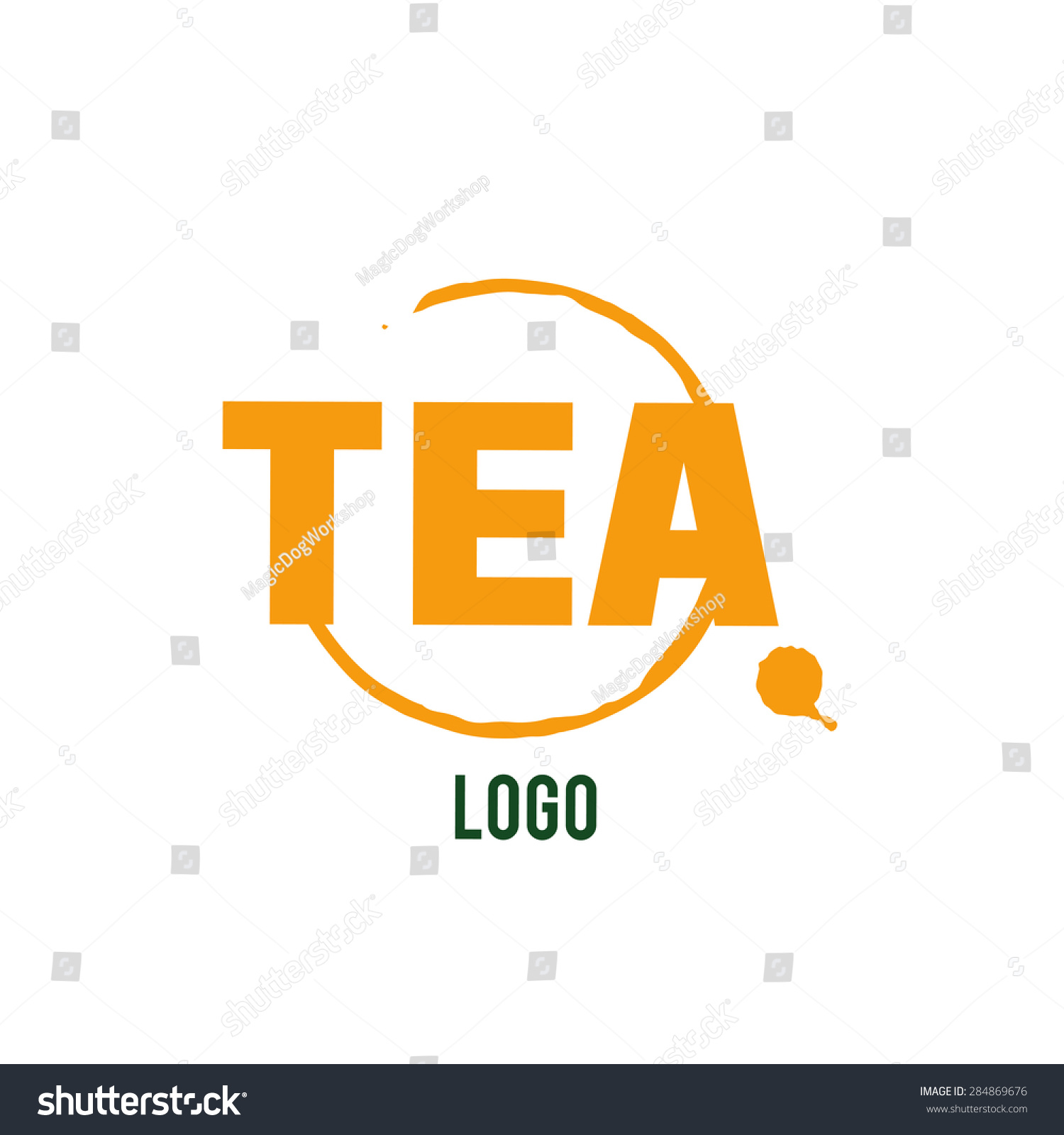 Tea Logo Illustration Stock Vector (Royalty Free) 284869676 | Shutterstock
