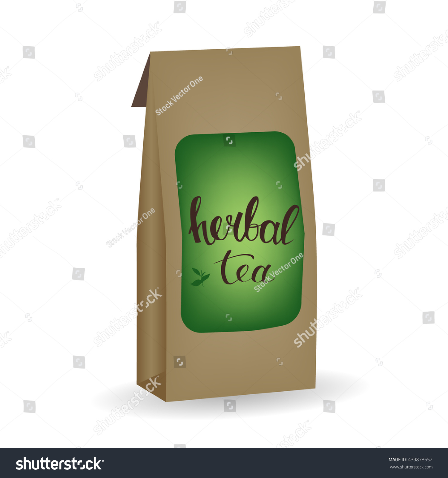 Tea Packaging Design Paper Bag Design Stock Vector (Royalty Free) 439878652