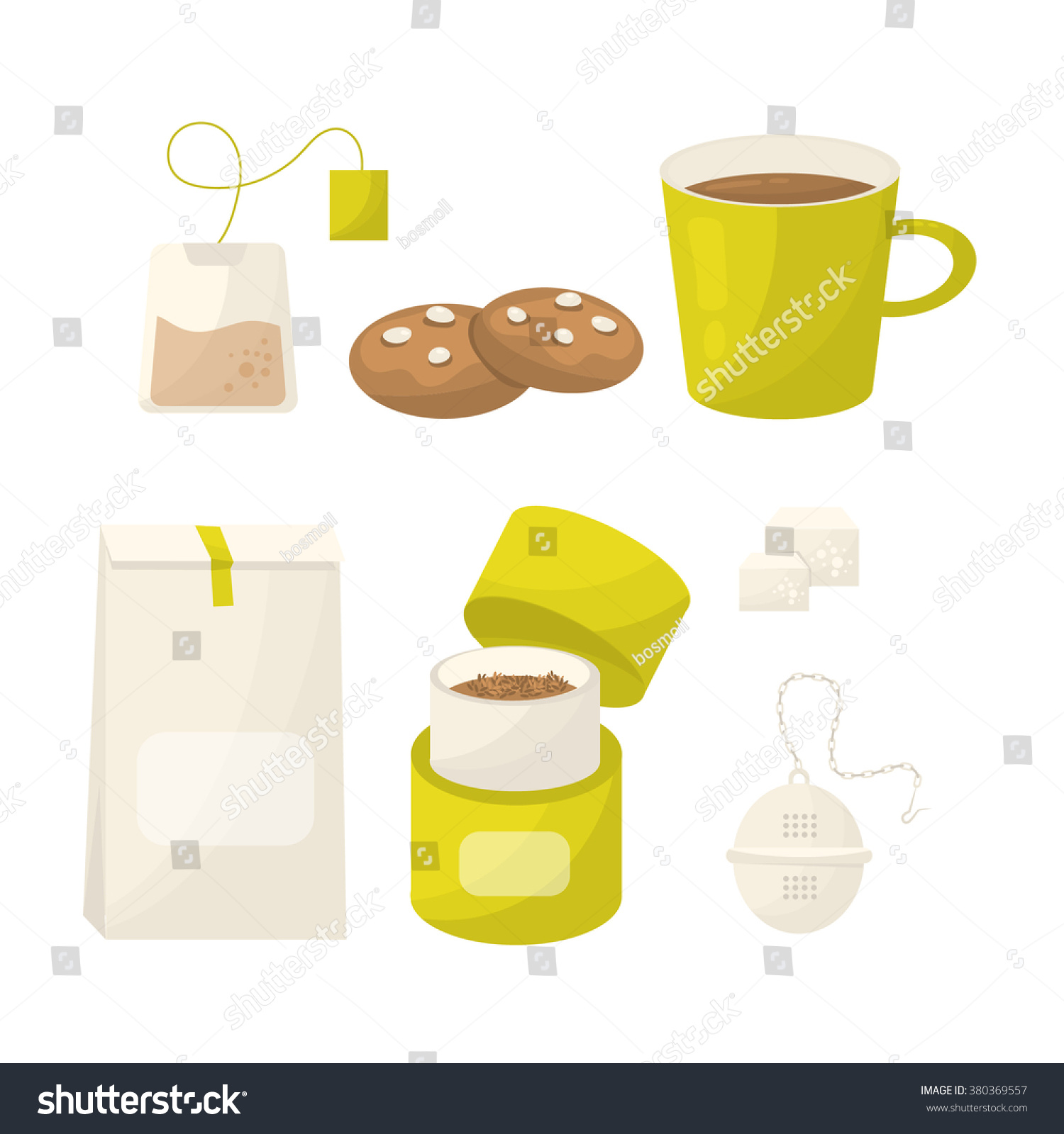 Tea Set Tea Ceremony Vector Concept Stock Vector (Royalty Free ...