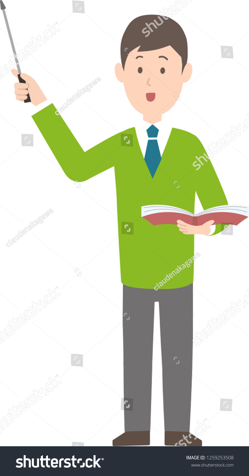 Teacher Charactervector Illustration Stock Vector (Royalty Free ...