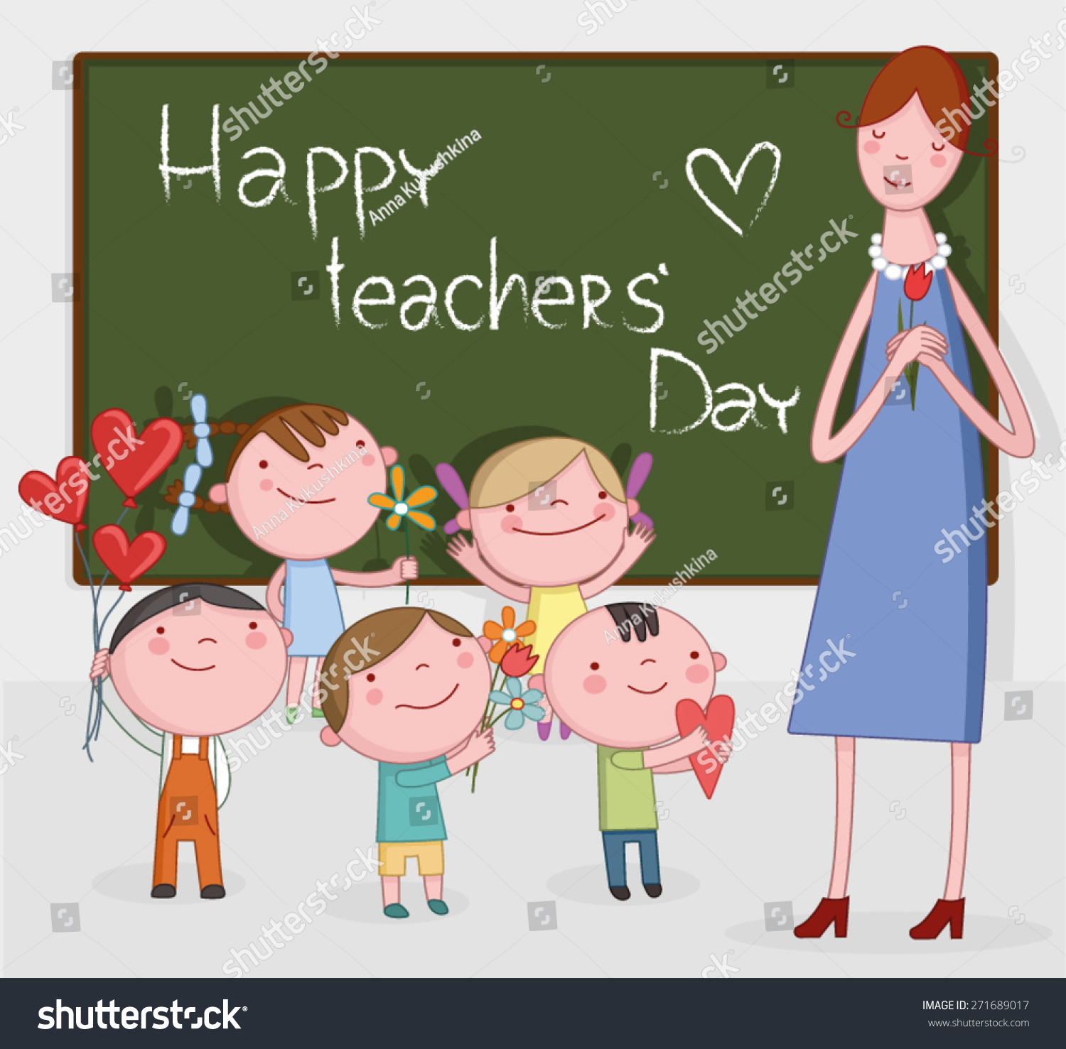 Teachers Day Stock Vector (Royalty Free) 271689017 - Shutterstock