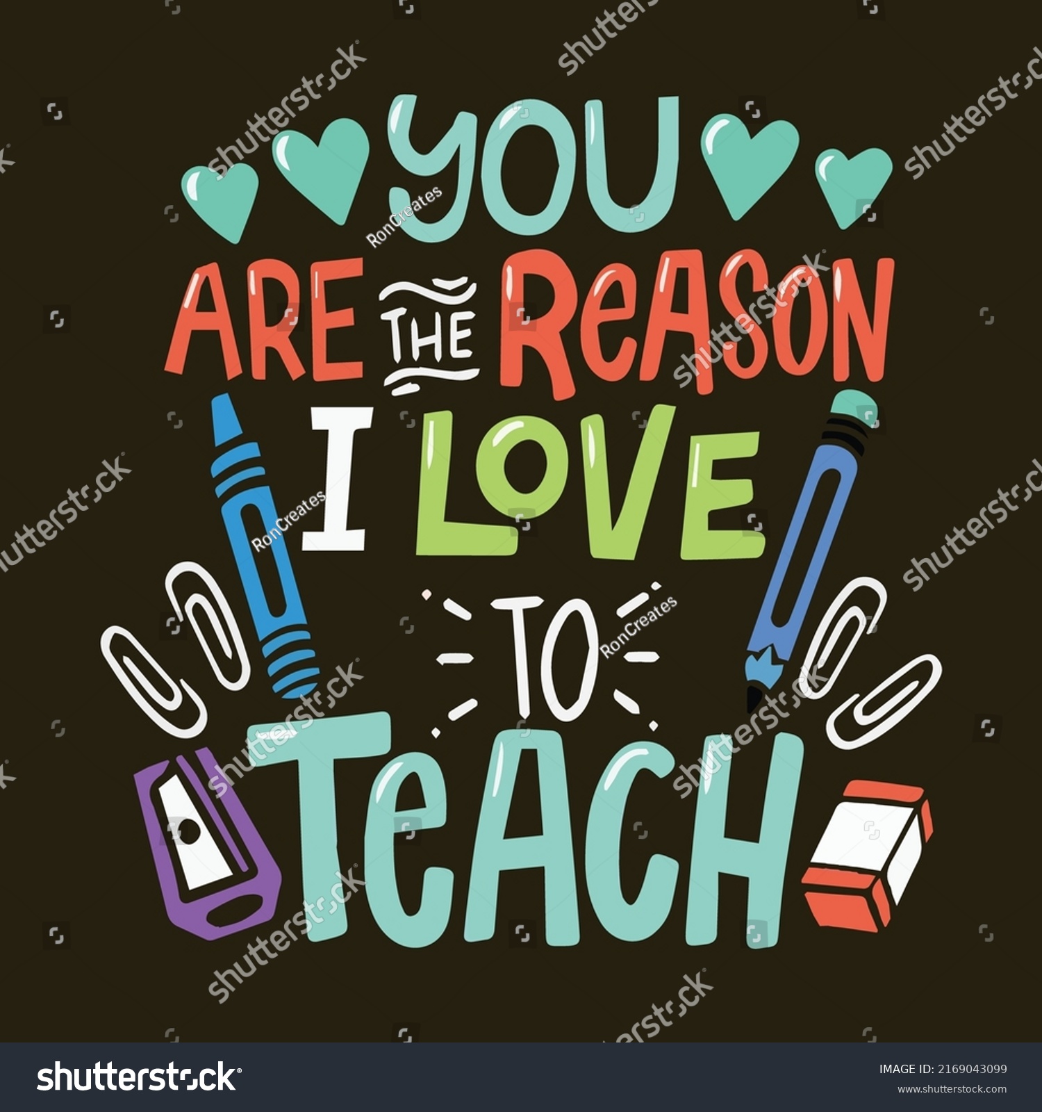 Teaching Printable Vector Designs Commercial Use Stock Vector (Royalty ...