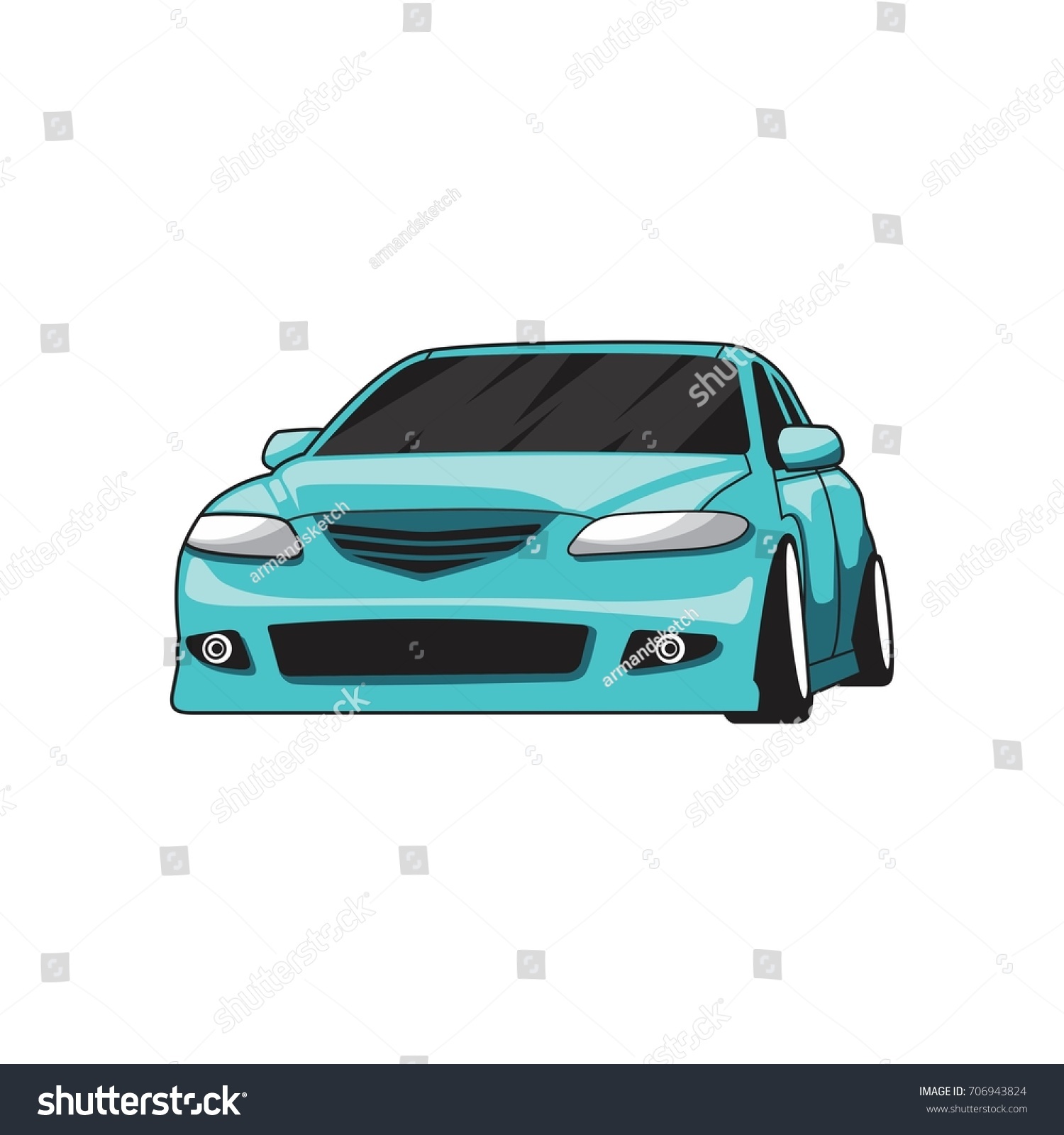 Teal Race Car Vector Stock Vector (Royalty Free) 706943824 | Shutterstock