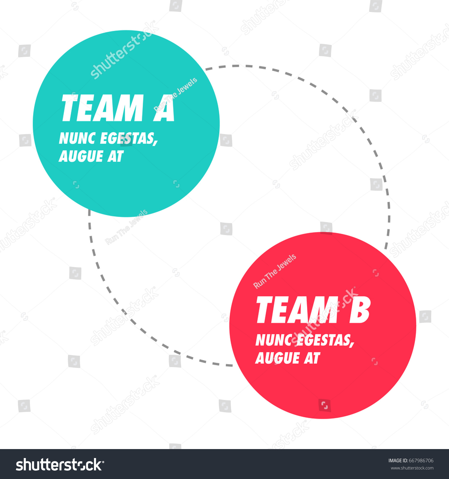 Team Versus Team B Text Template Stock Vector (Royalty Free) 667986706 ...