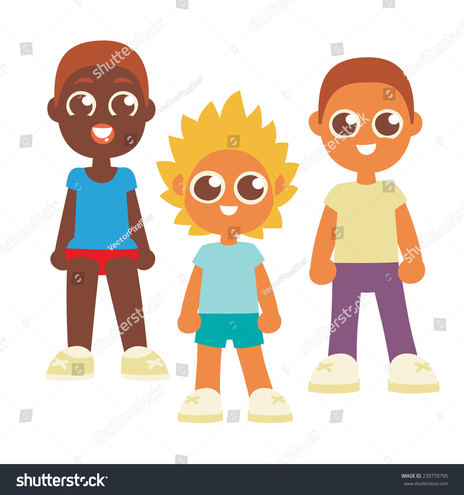 Team Cartoon Flat Style Vector Illustration Stock Vector (Royalty Free ...
